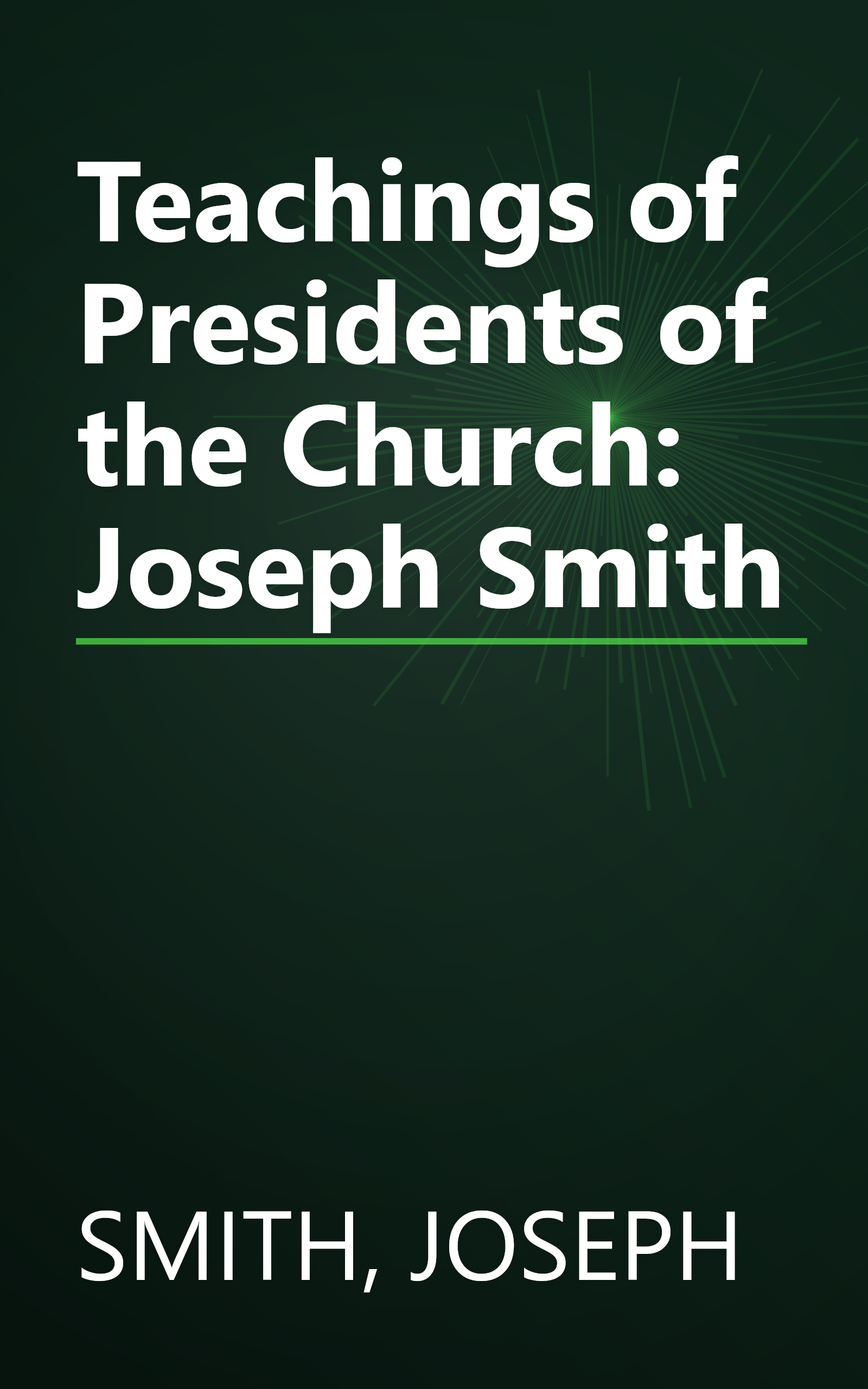 Teachings of Presidents of the Church: Joseph Smith book cover