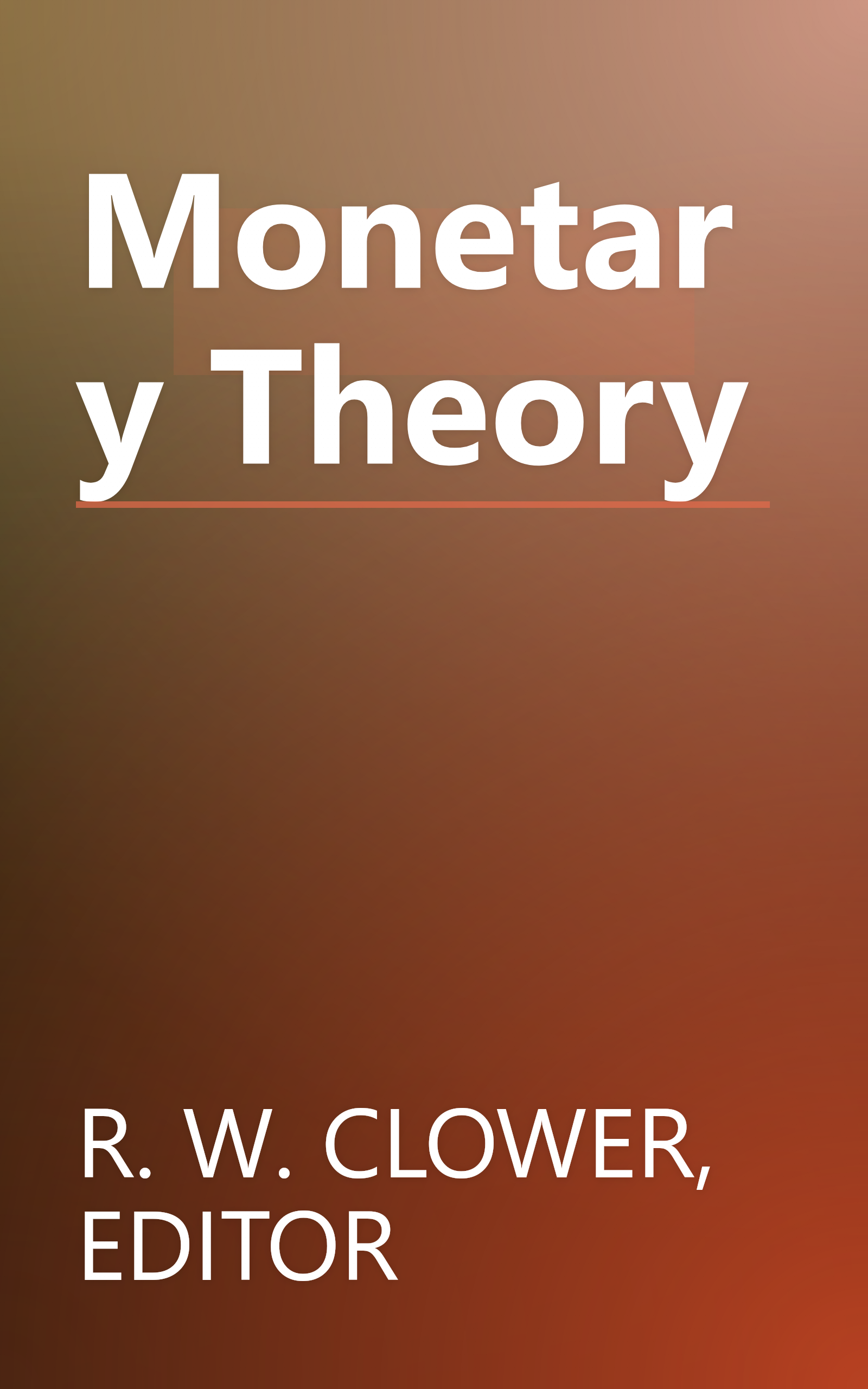 Monetary Theory book cover