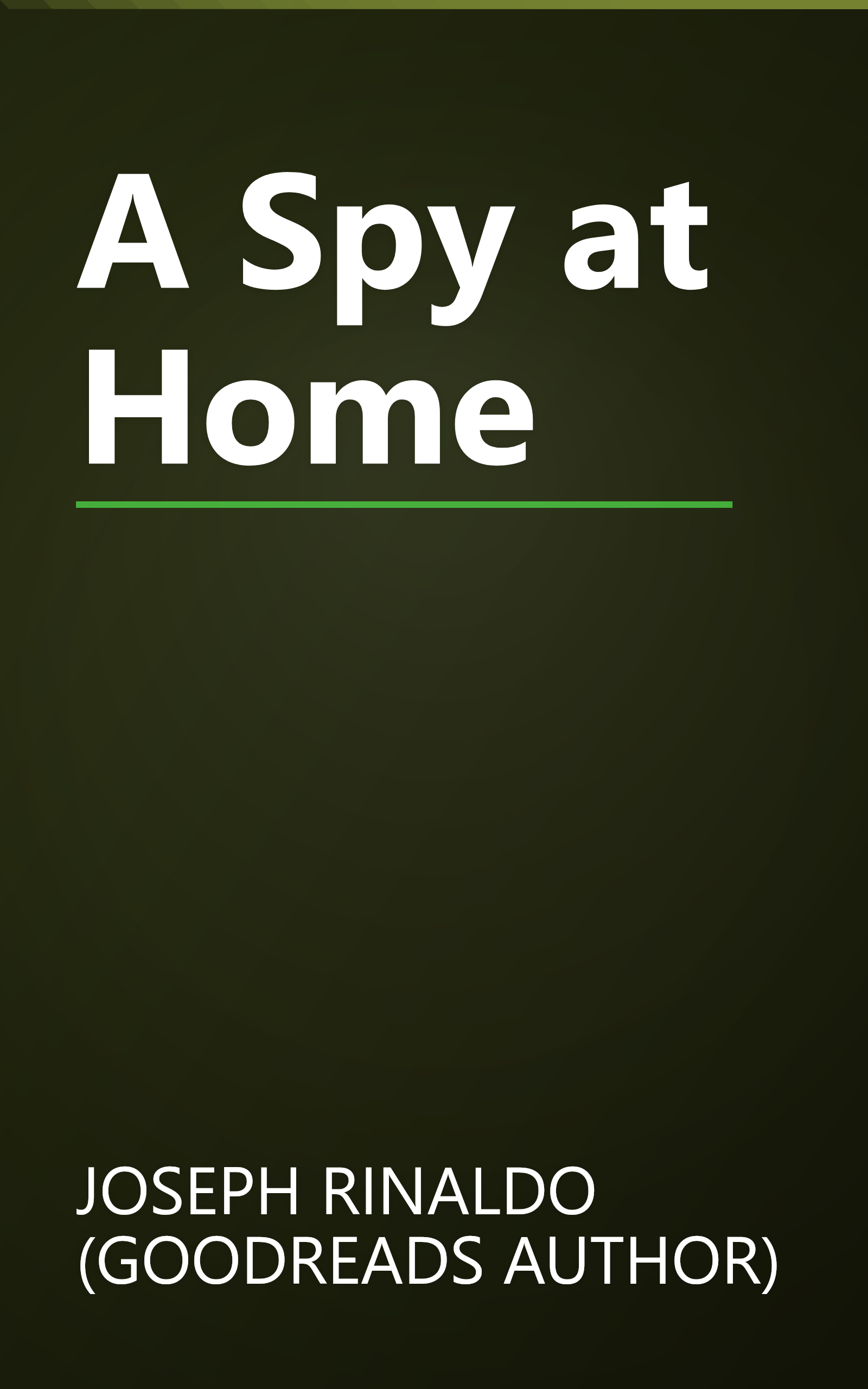 A Spy at Home book cover