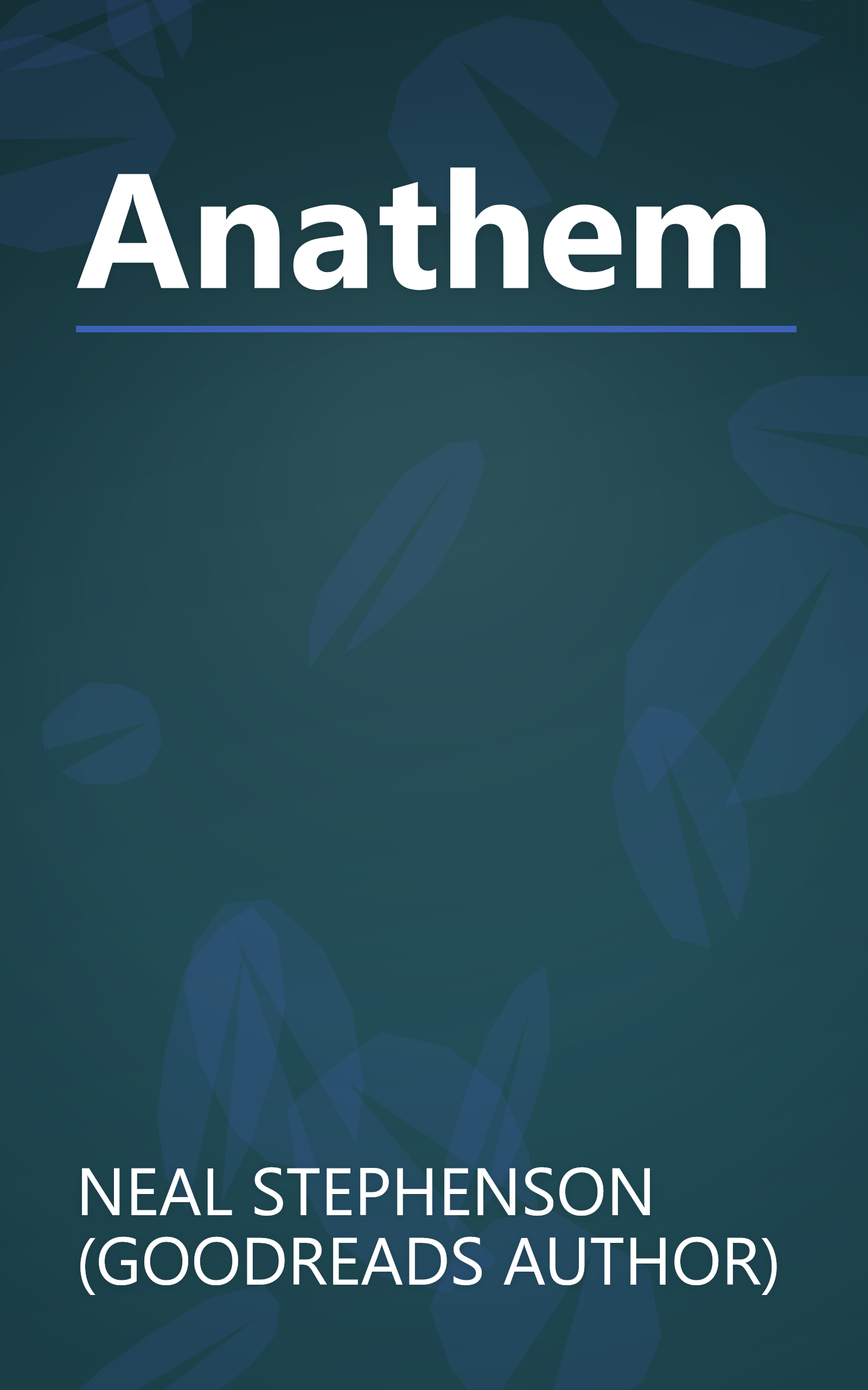 Anathem book cover