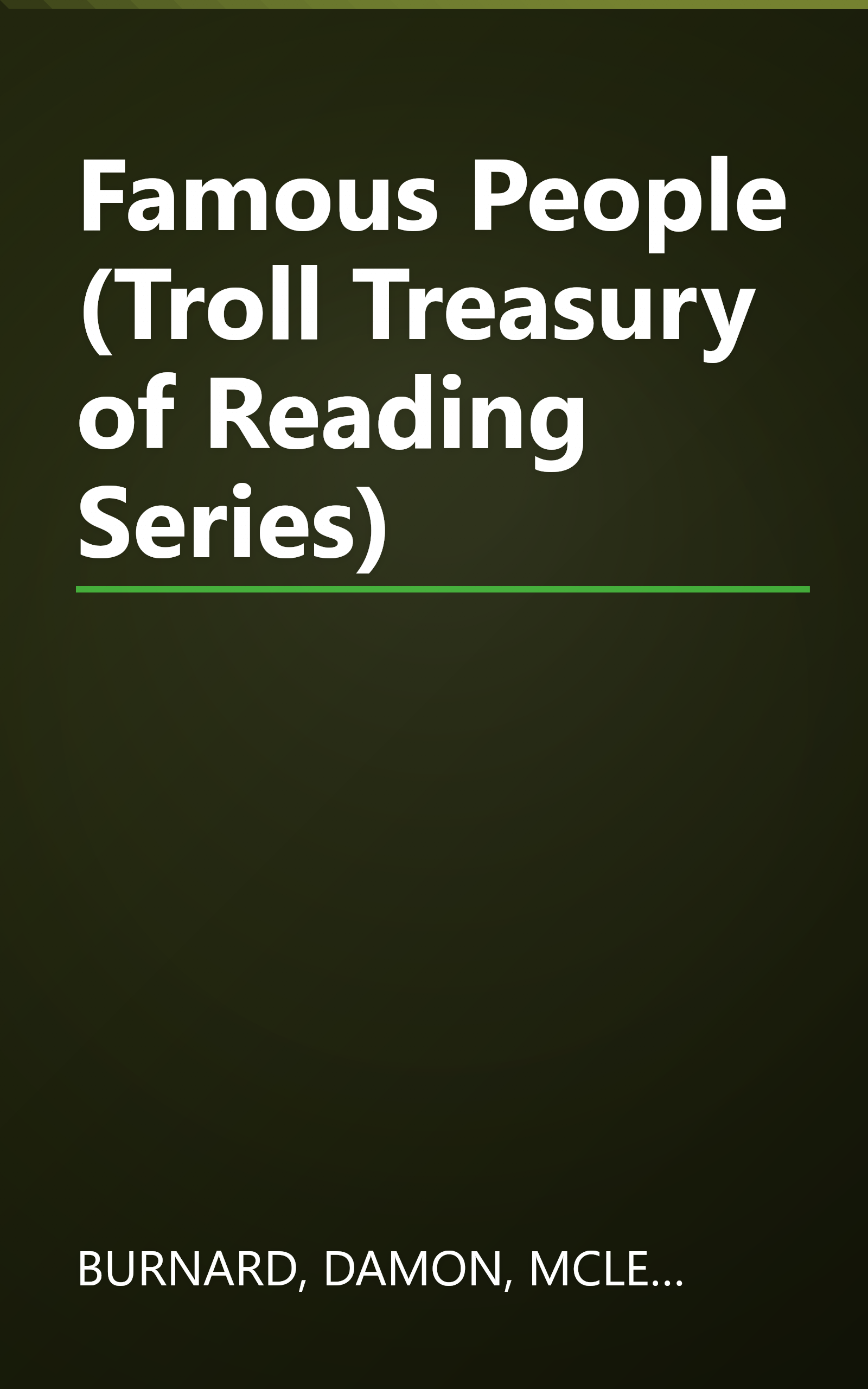 Famous People (Troll Treasury of Reading Series) book cover