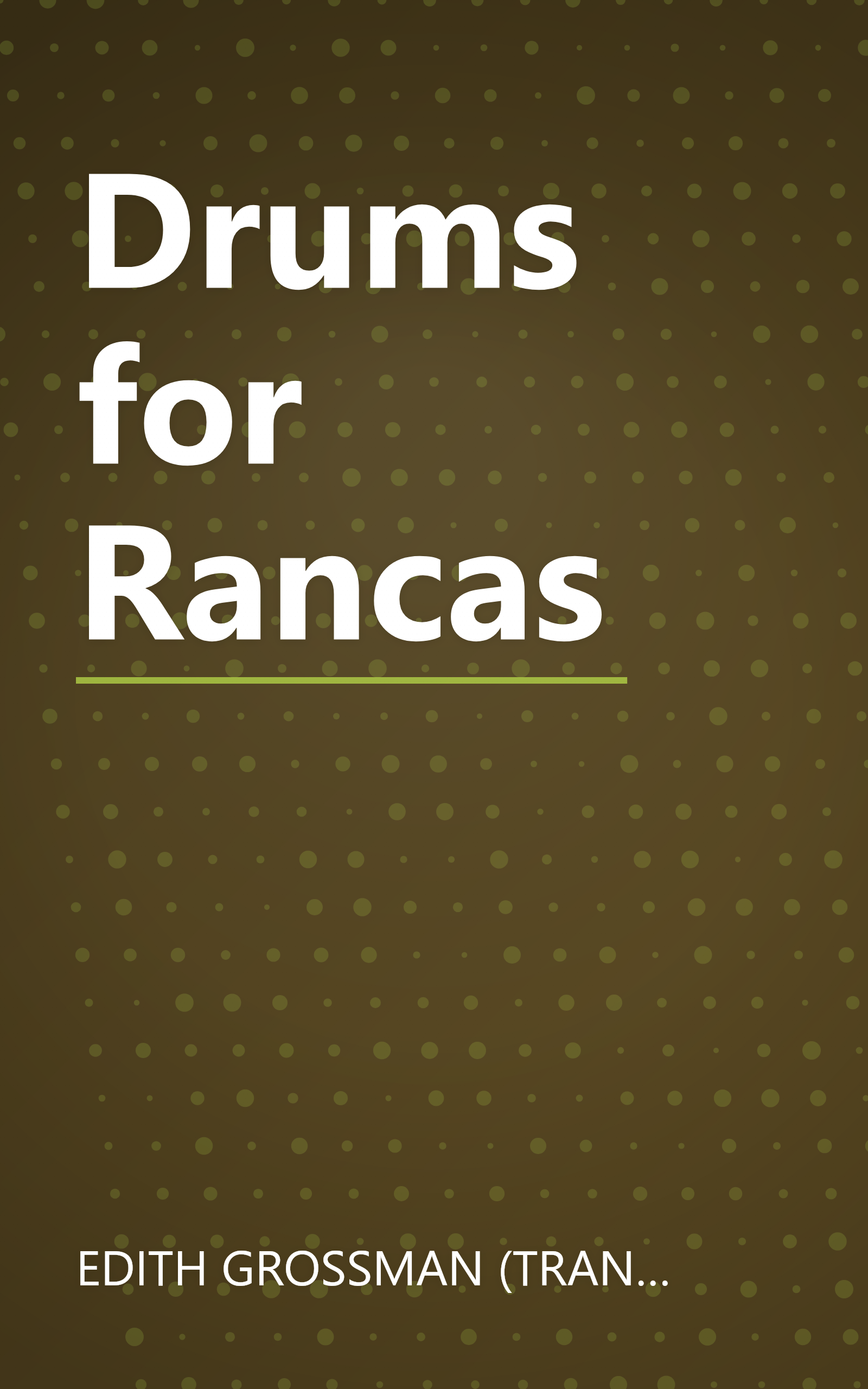Drums for Rancas book cover