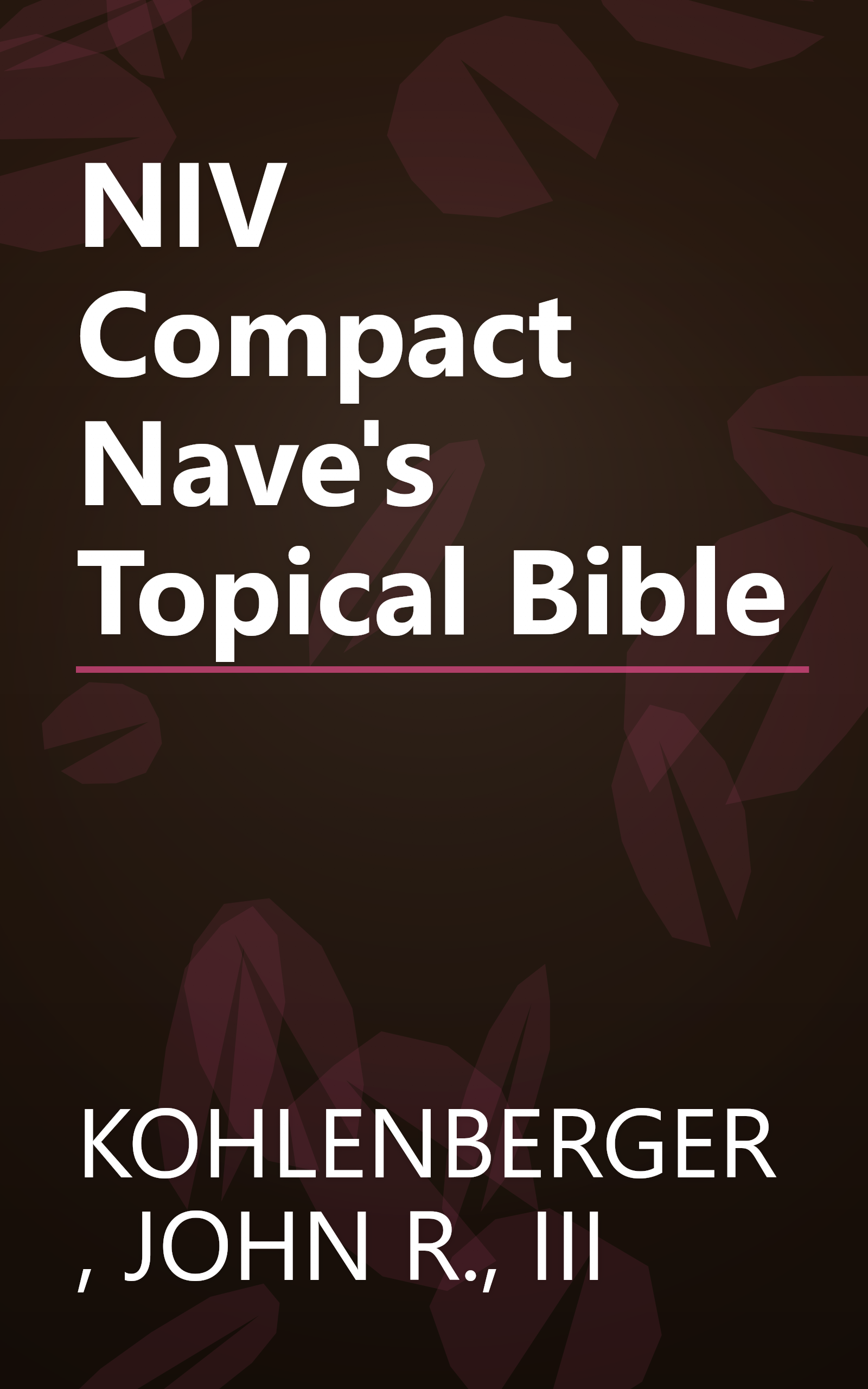 NIV Compact Nave's Topical Bible book cover