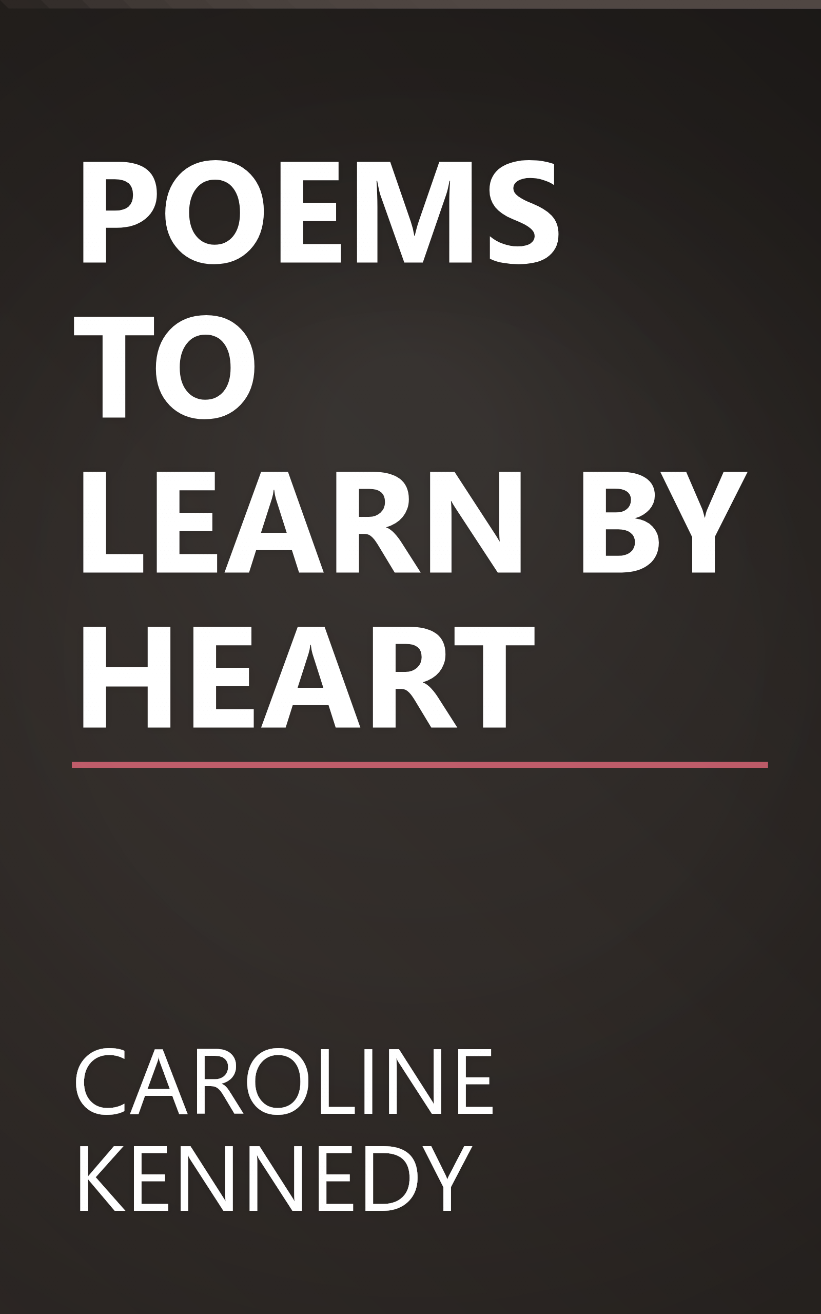POEMS TO LEARN BY HEART book cover
