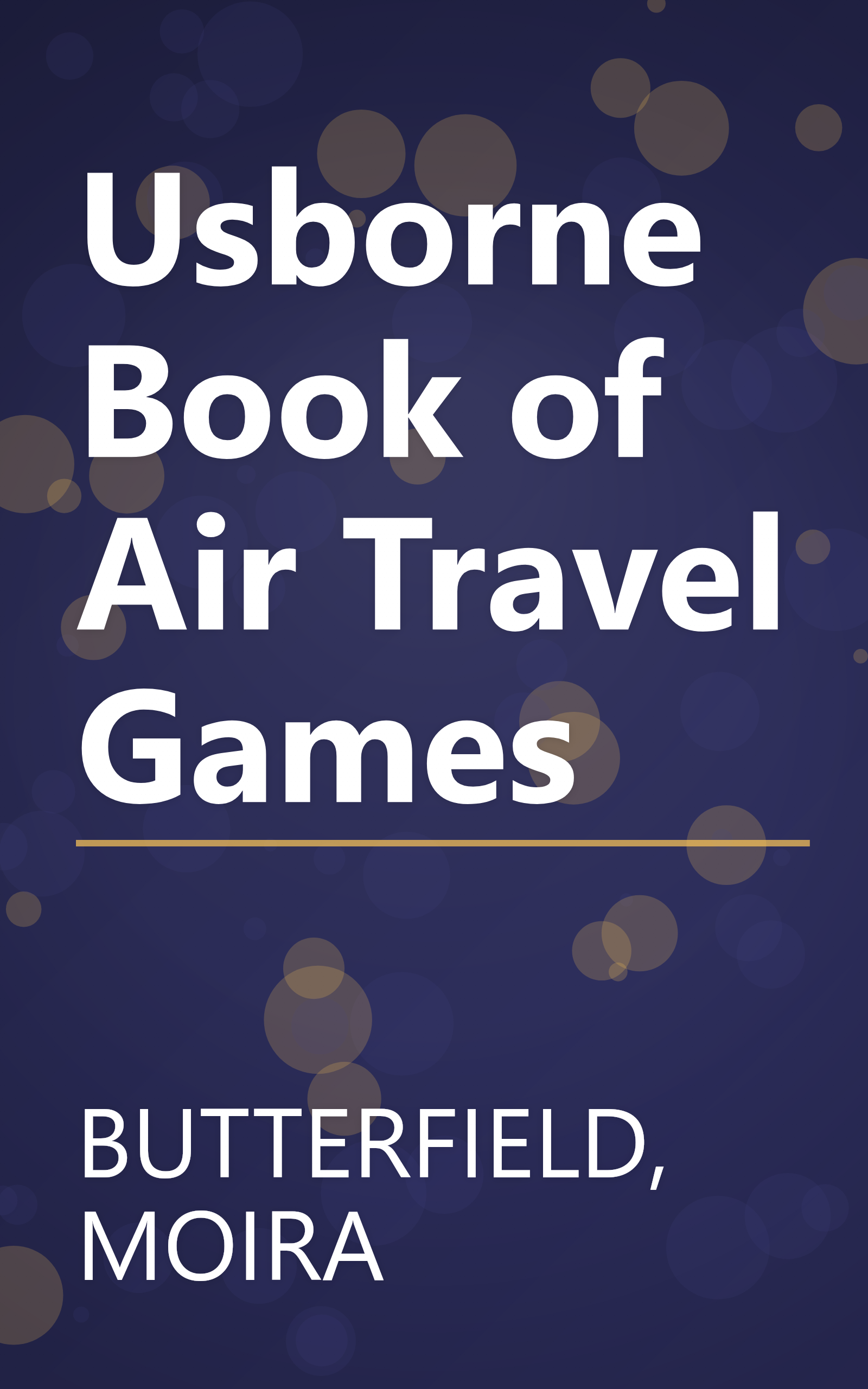 Usborne Book of Air Travel Games book cover