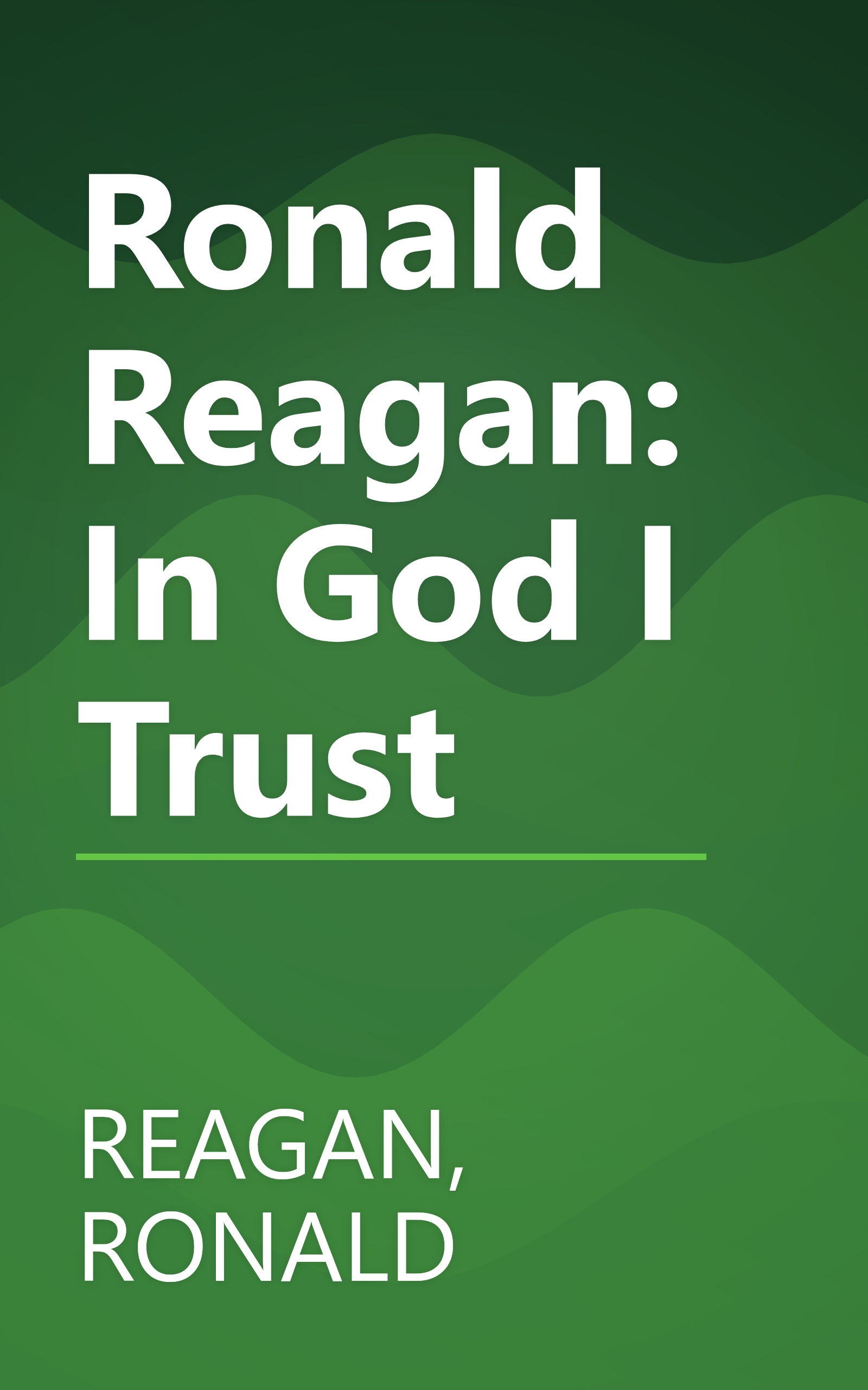 Ronald Reagan: In God I Trust book cover