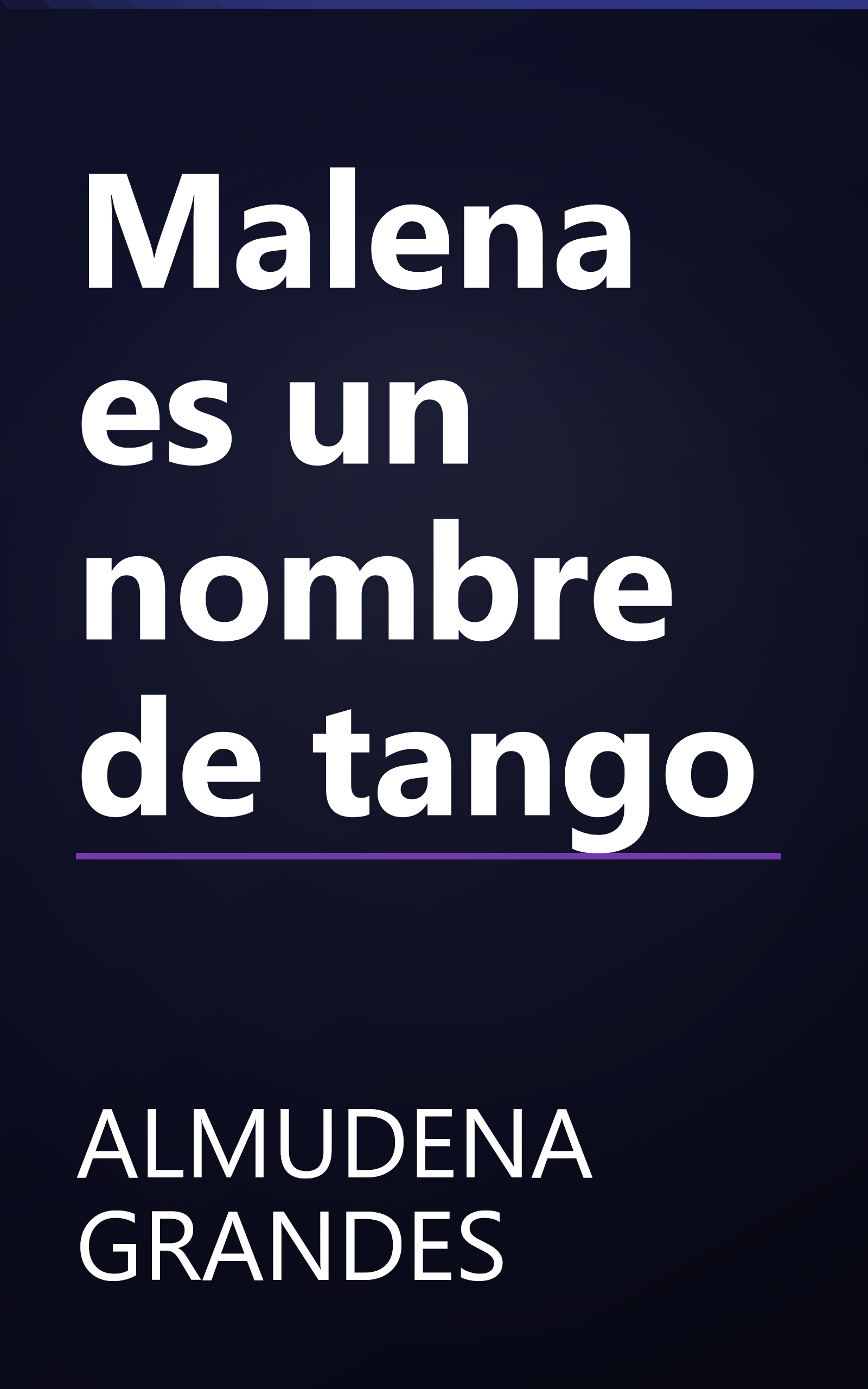 Malena es un nombre de tango book cover