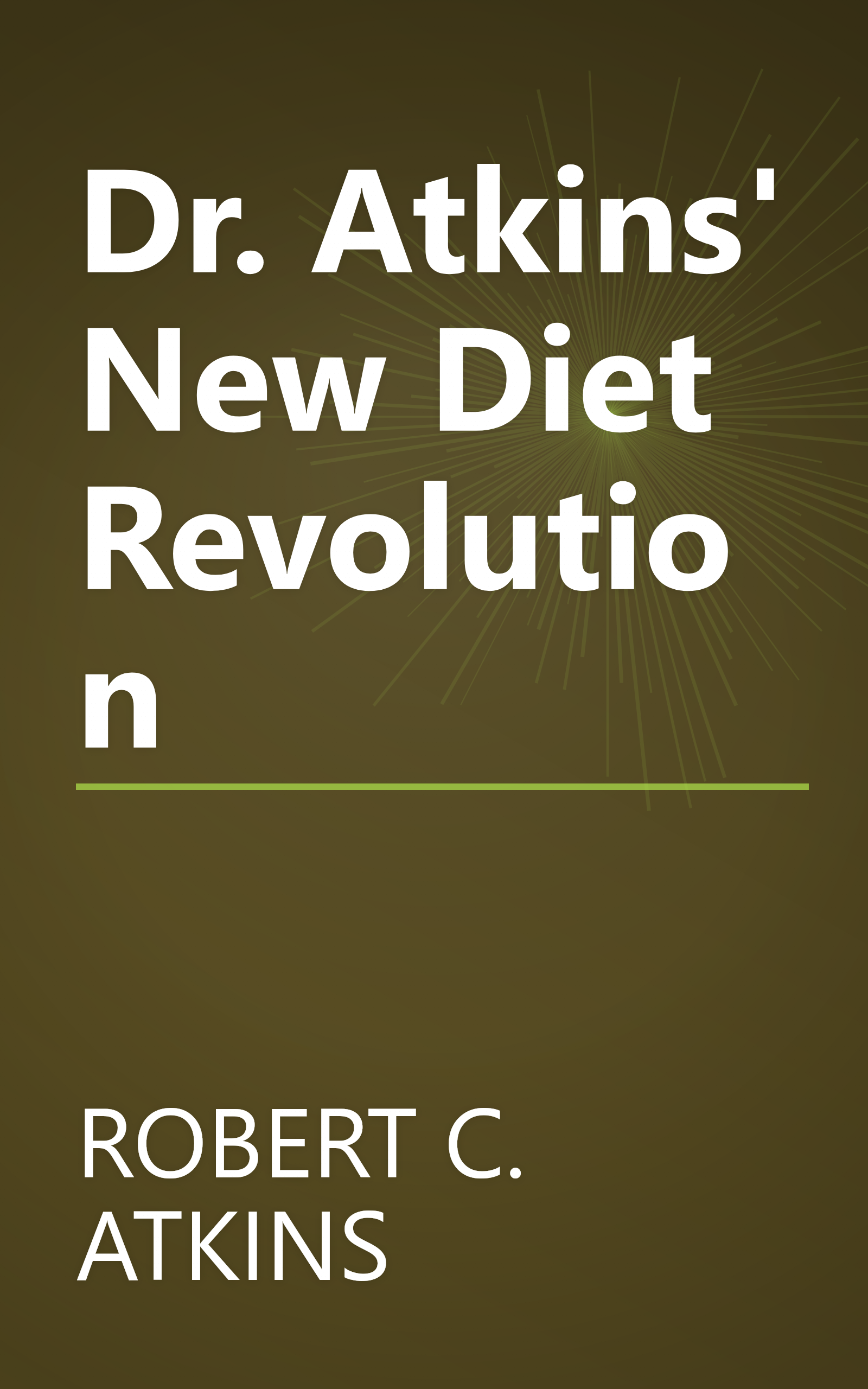 Dr. Atkins' New Diet Revolution book cover