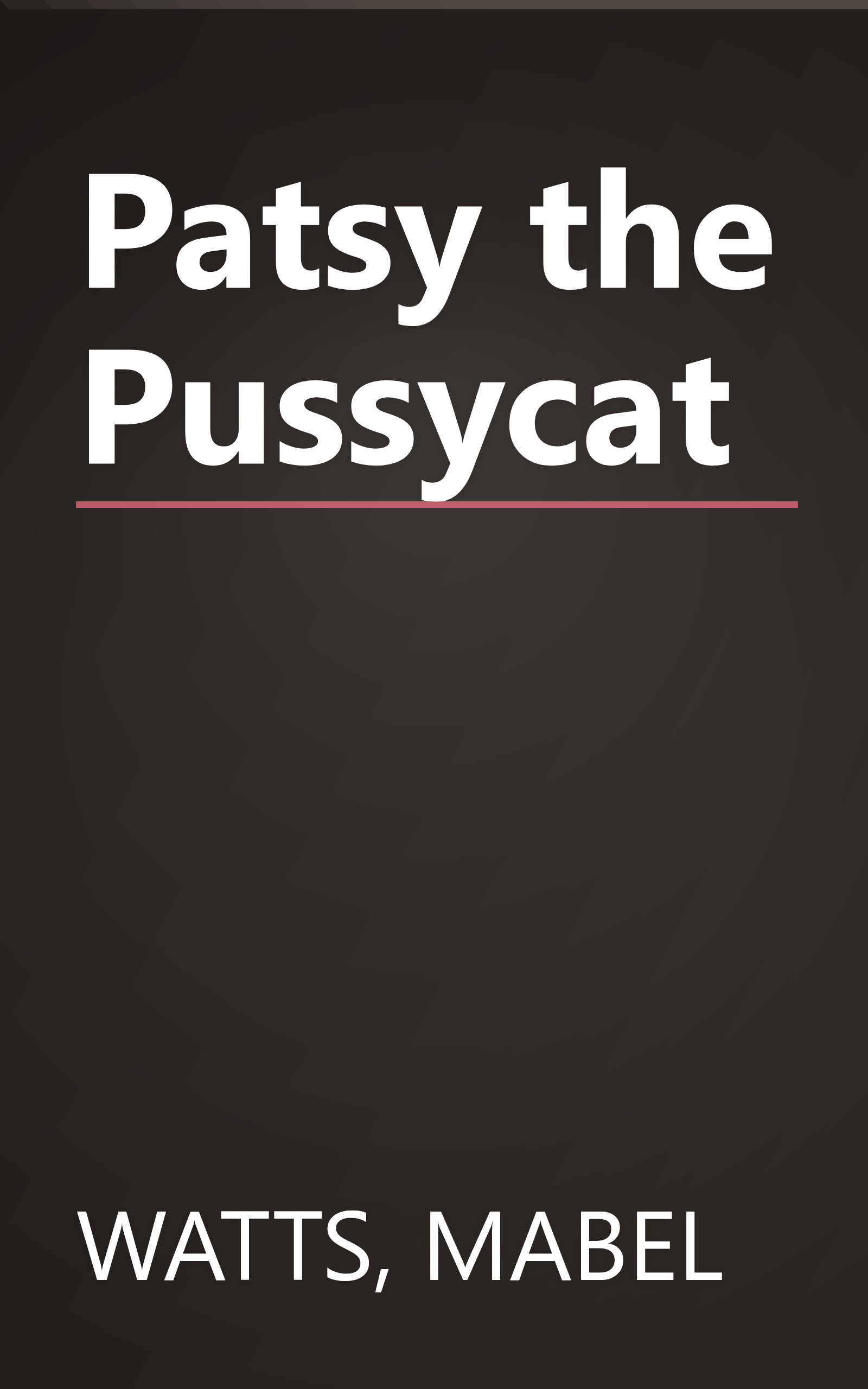 Patsy the Pussycat book cover