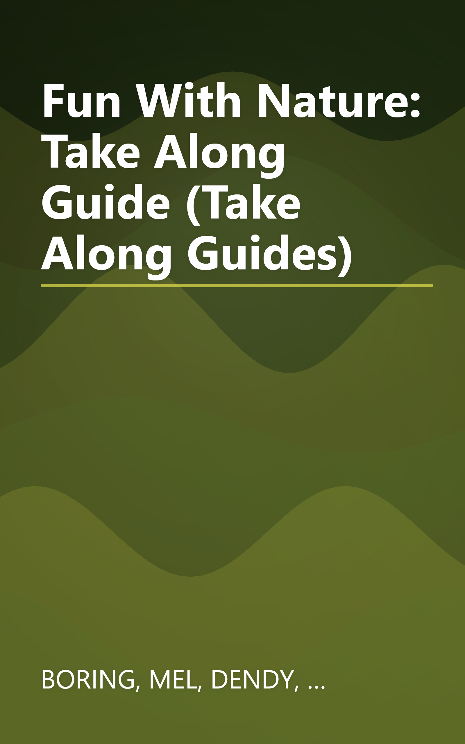 Fun With Nature: Take Along Guide (Take Along Guides) book cover