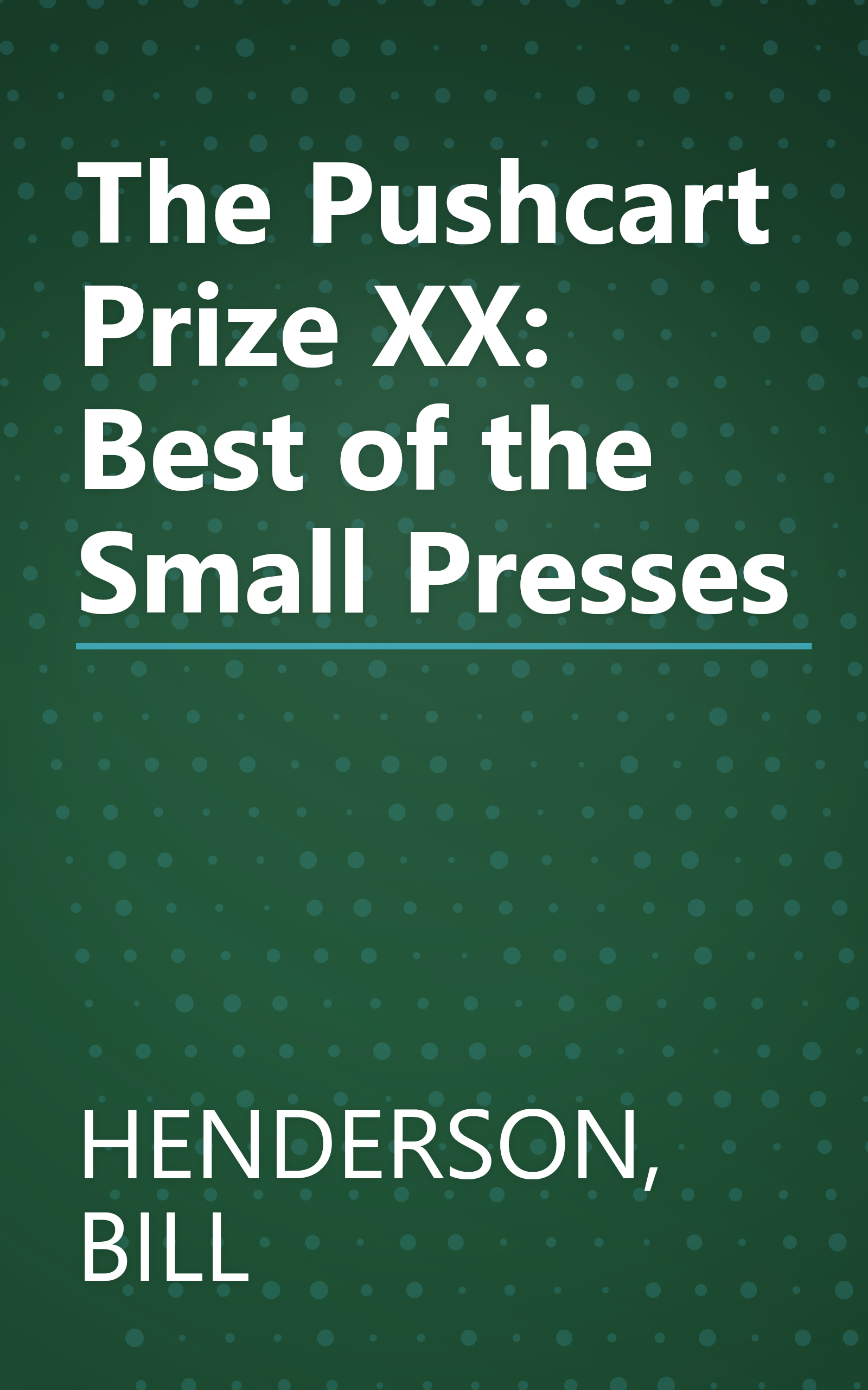 The Pushcart Prize XX: Best of the Small Presses book cover
