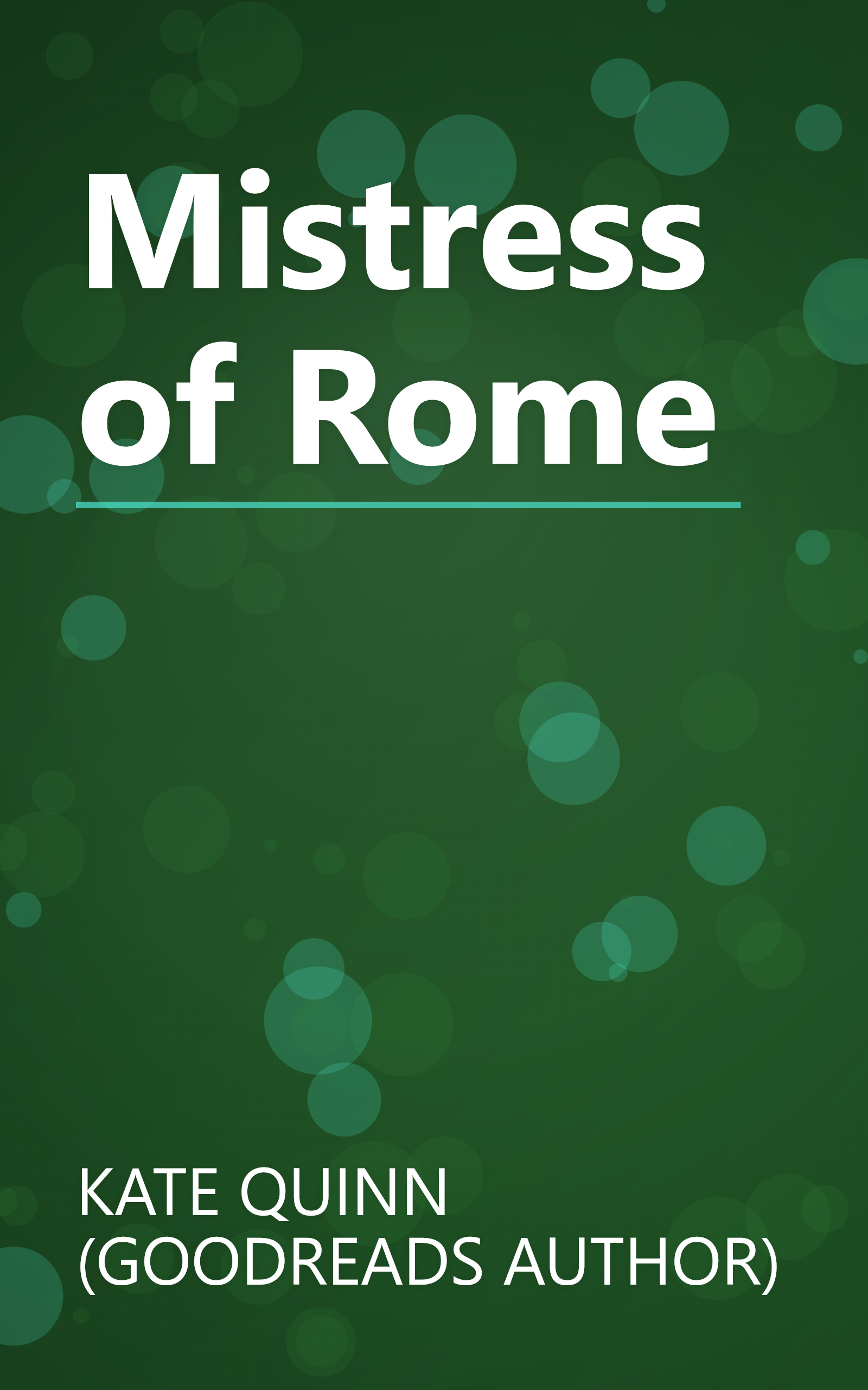 Mistress of Rome book cover