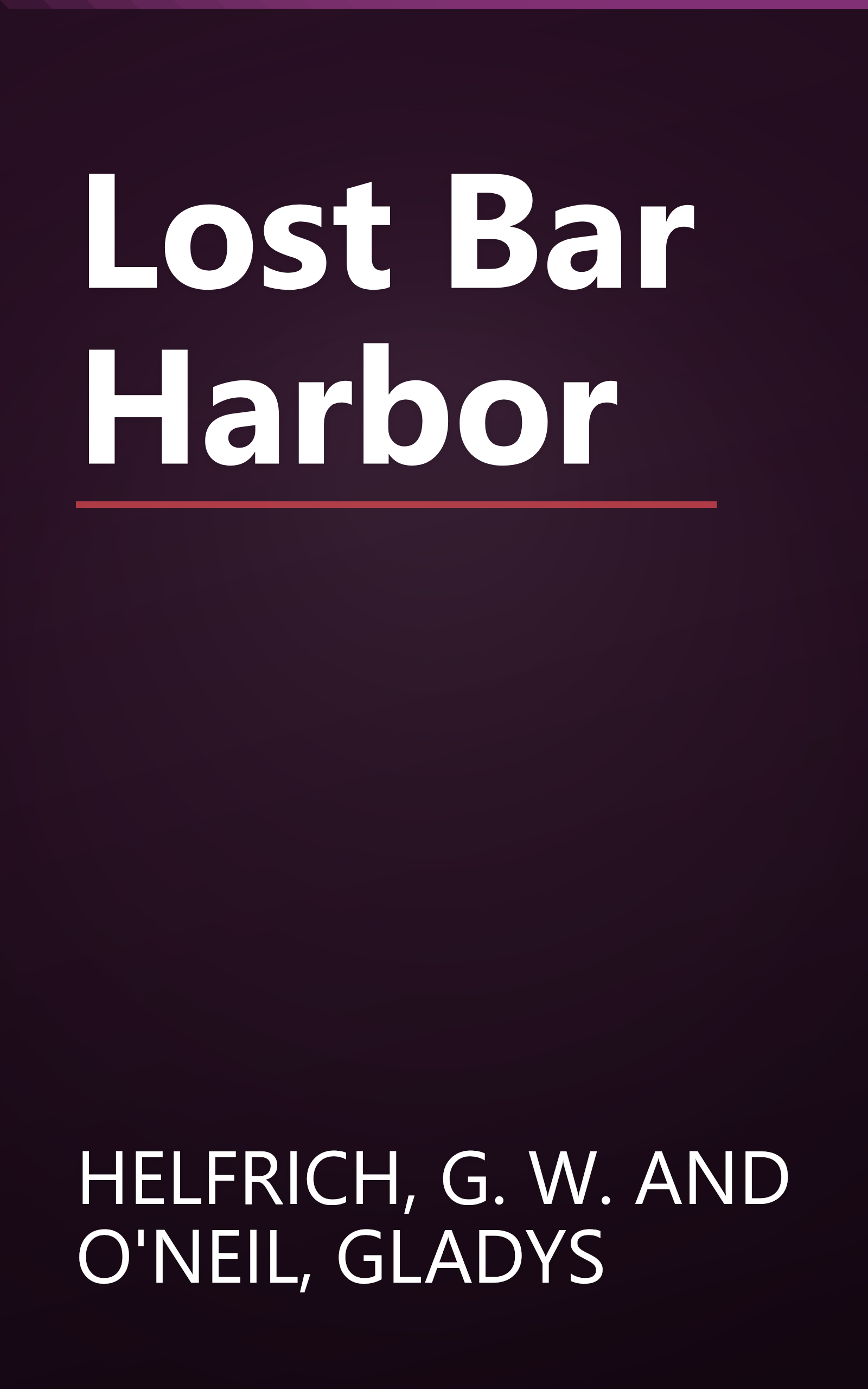 Lost Bar Harbor book cover