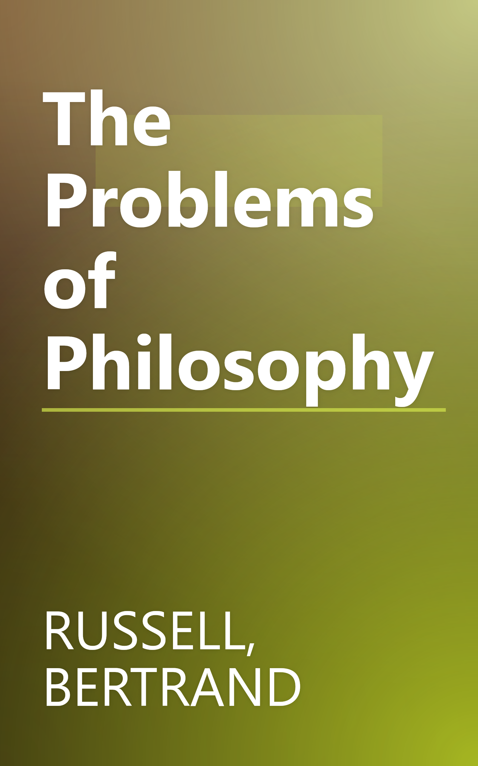 The Problems of Philosophy book cover