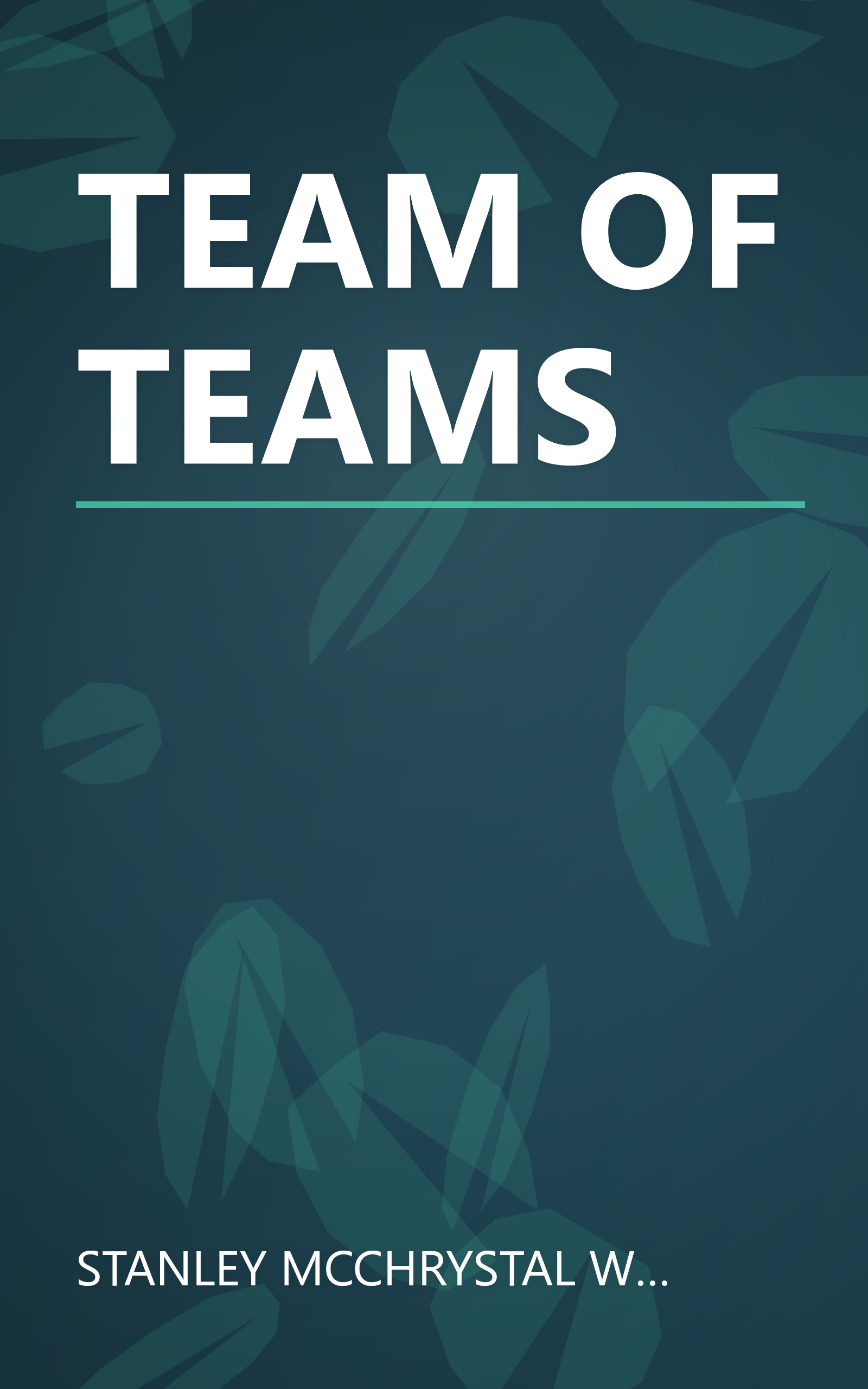 TEAM OF TEAMS book cover