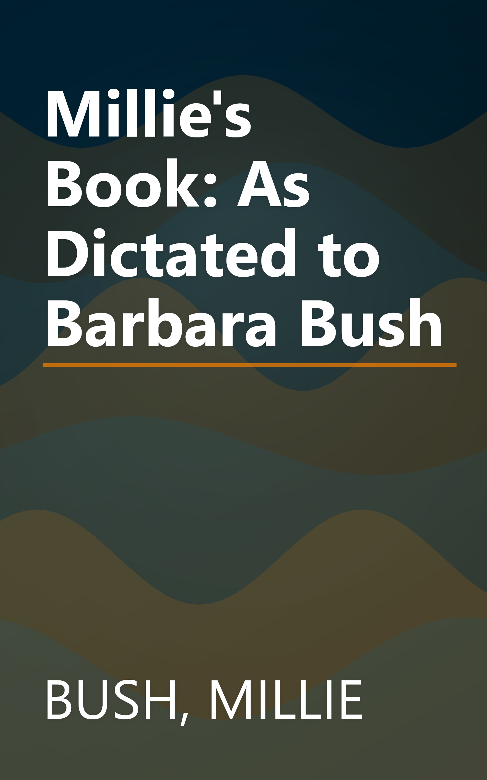 Millie's Book: As Dictated to Barbara Bush book cover