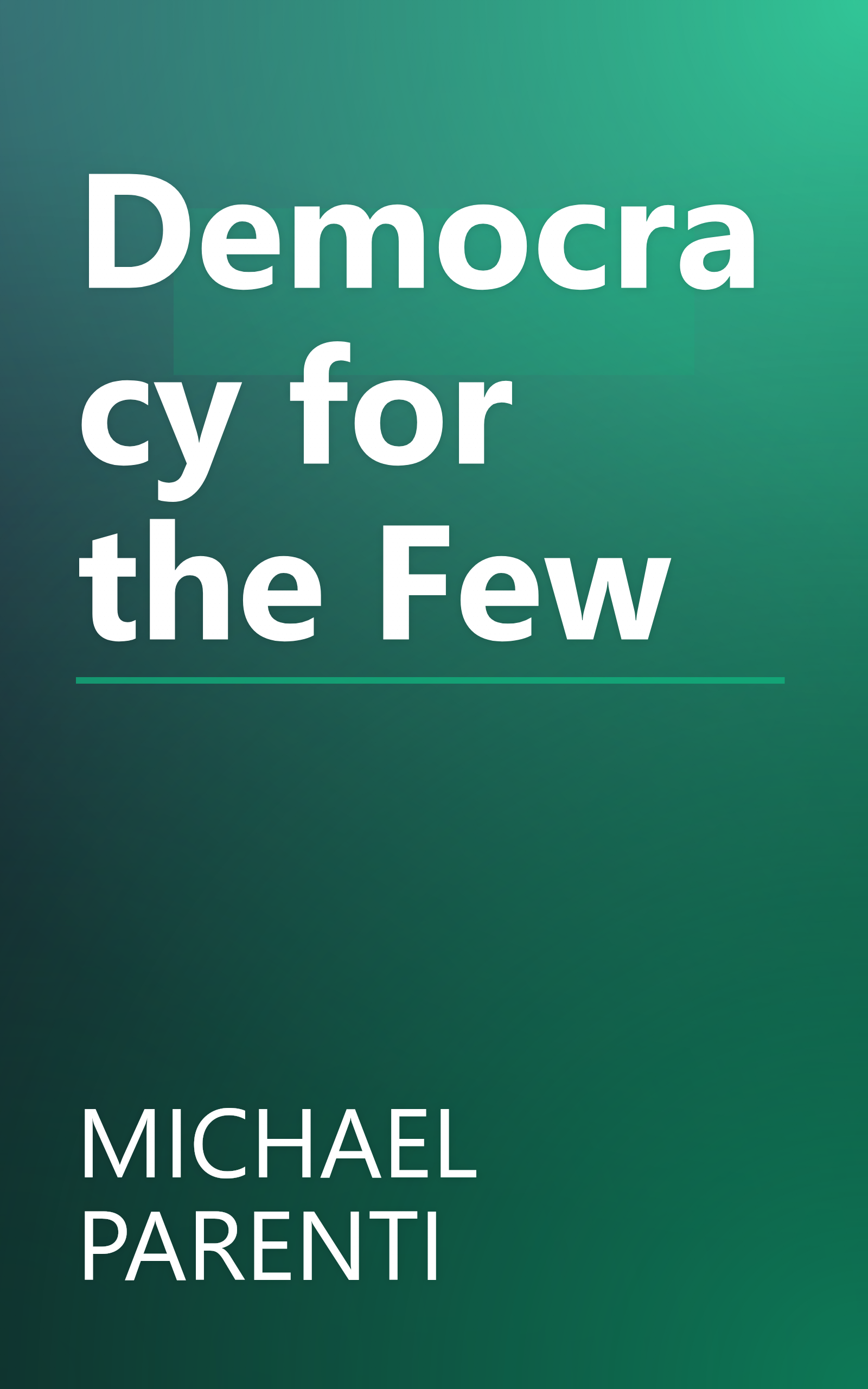 Democracy for the Few book cover