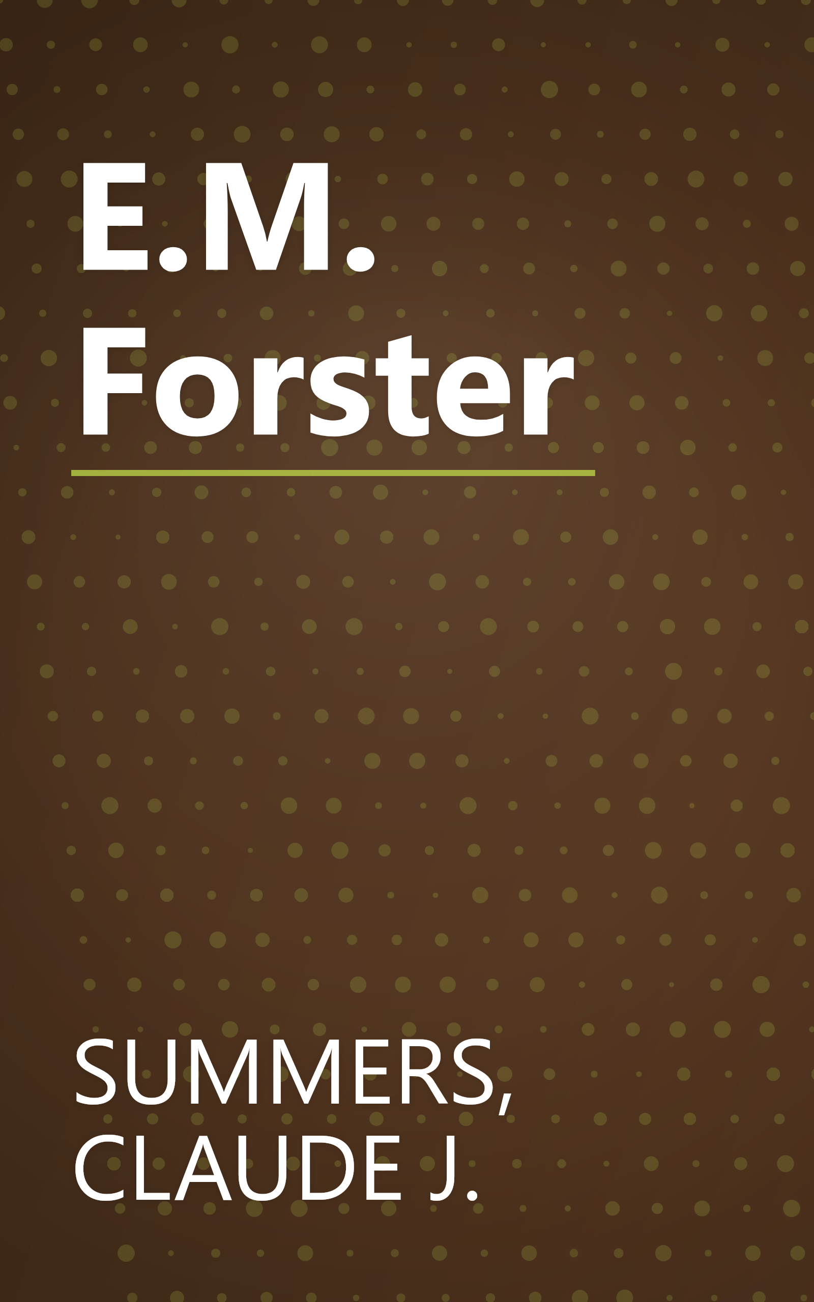 E.M. Forster book cover