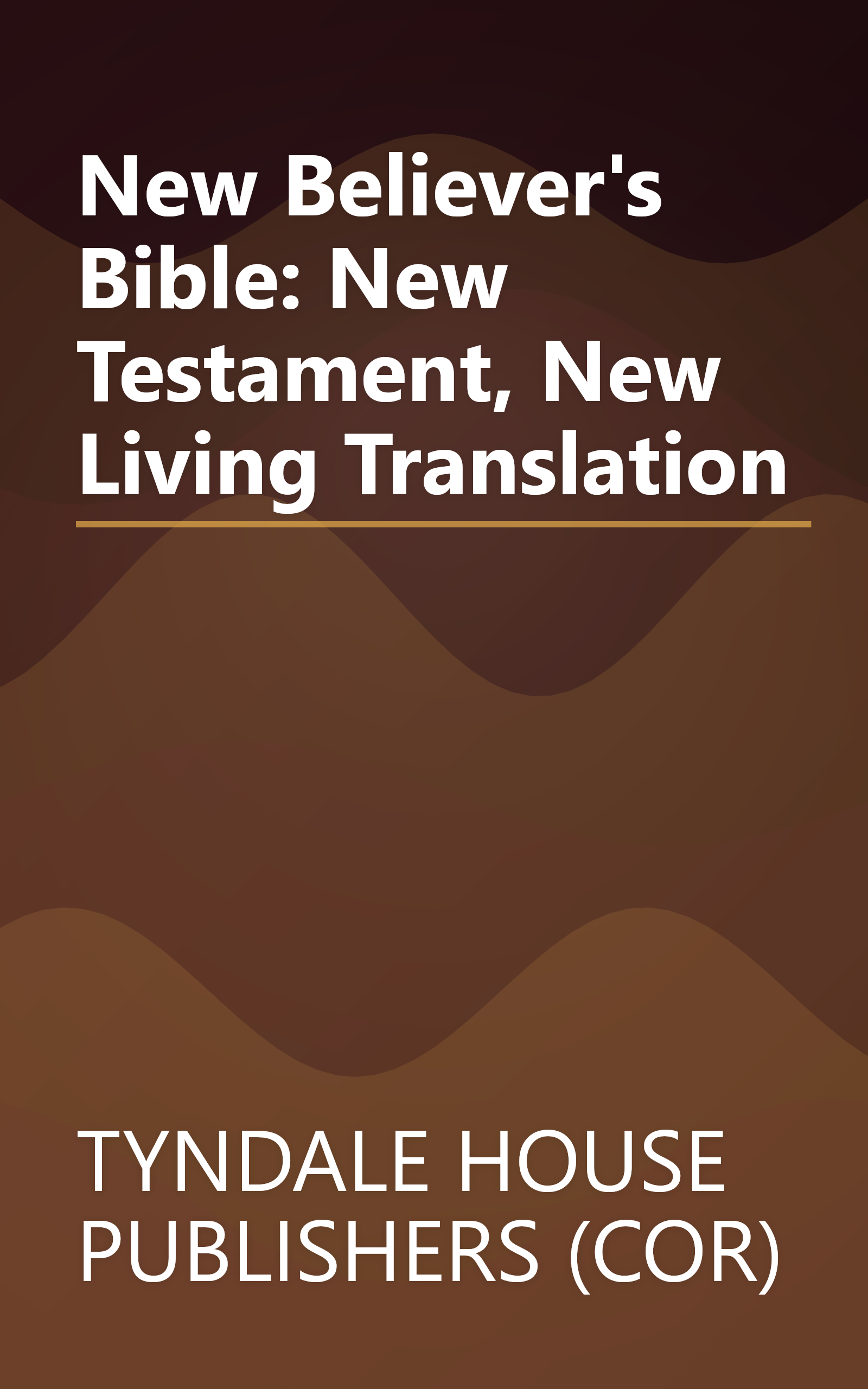 New Believer's Bible: New Testament, New Living Translation book cover