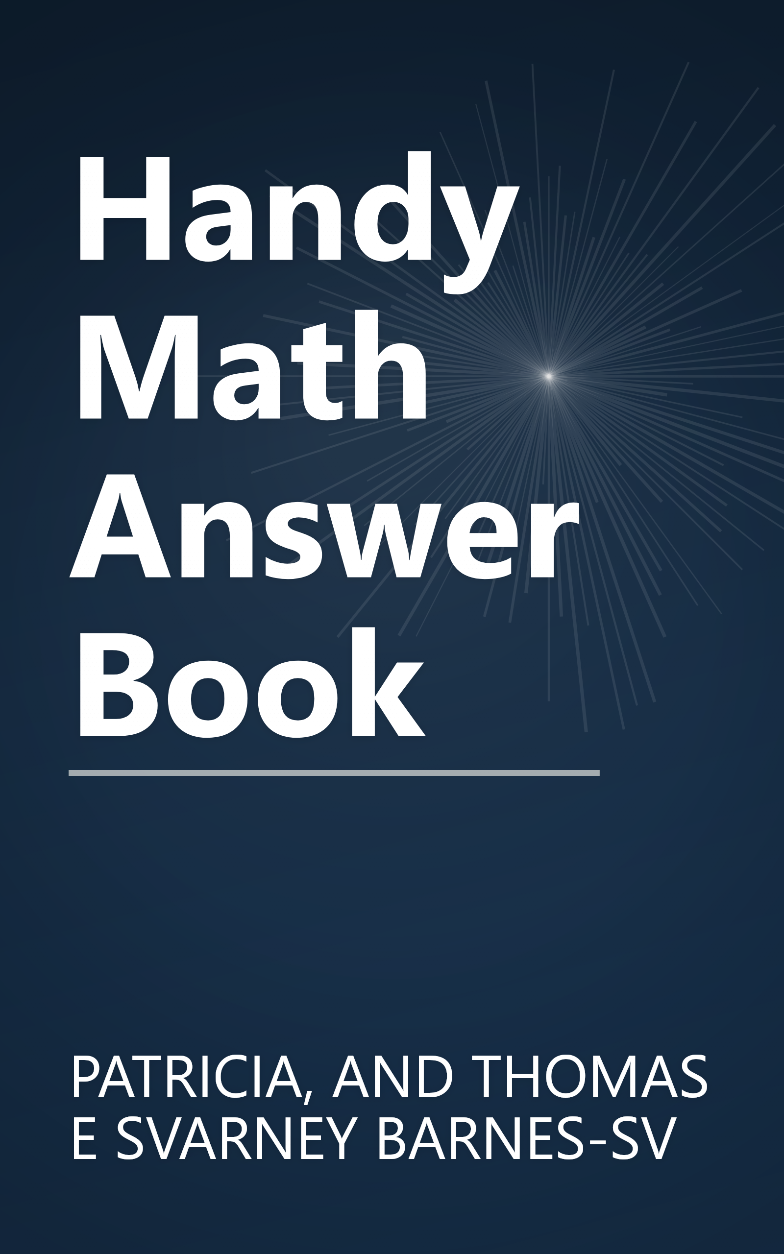 Handy Math Answer Book book cover