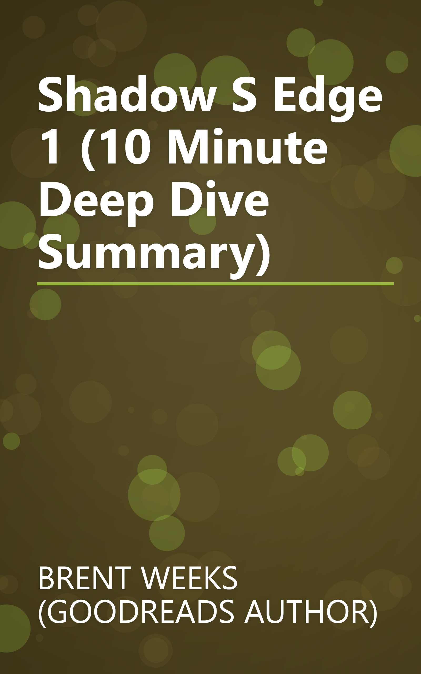 Shadow S Edge 1 (10 Minute   Deep Dive Summary) book cover