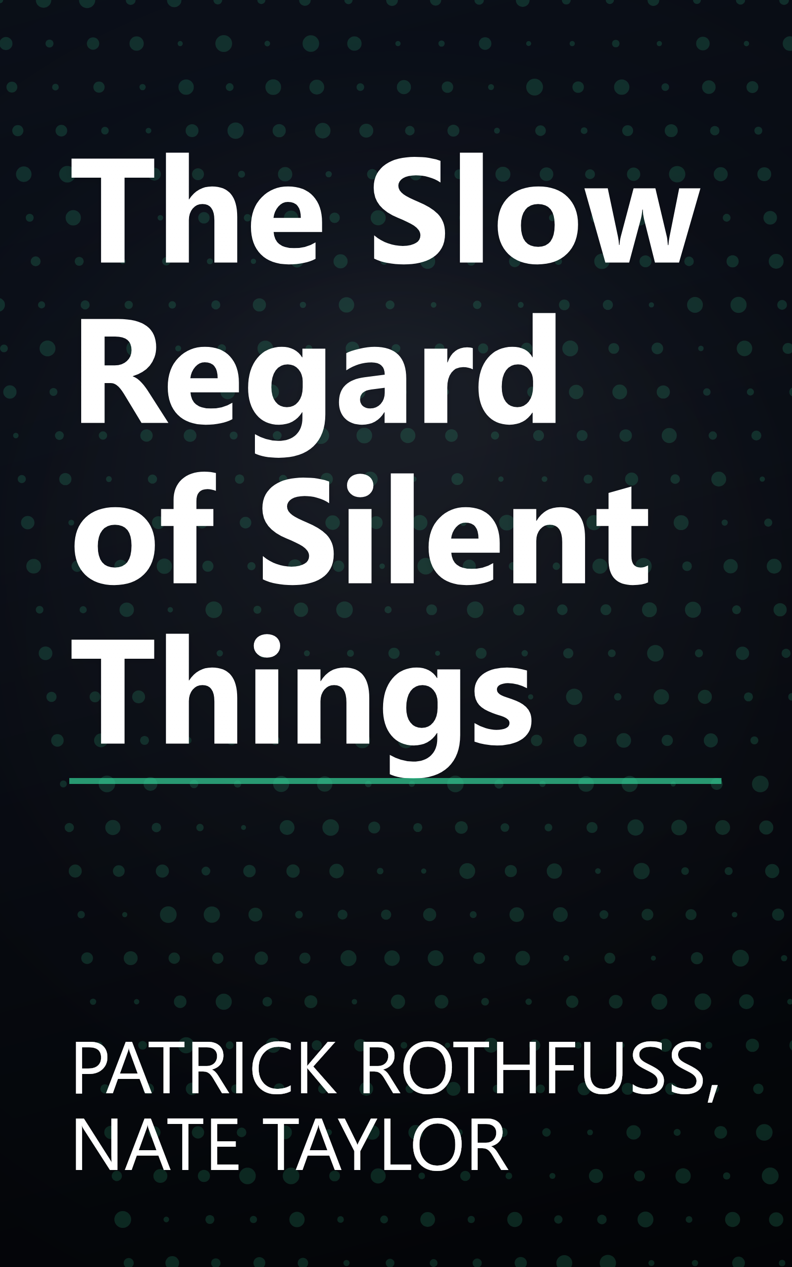 The Slow Regard of Silent Things book cover