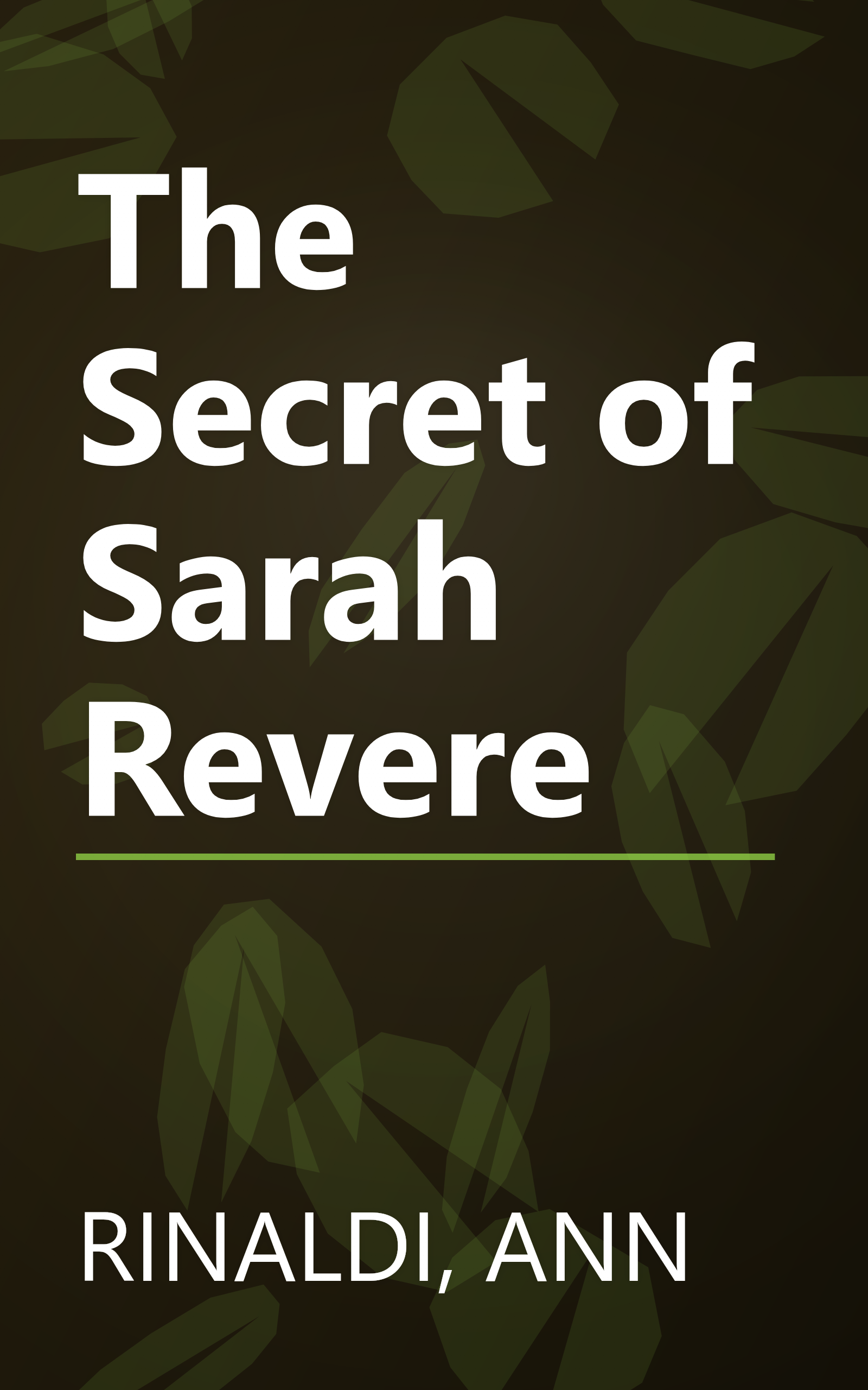 The Secret of Sarah Revere book cover