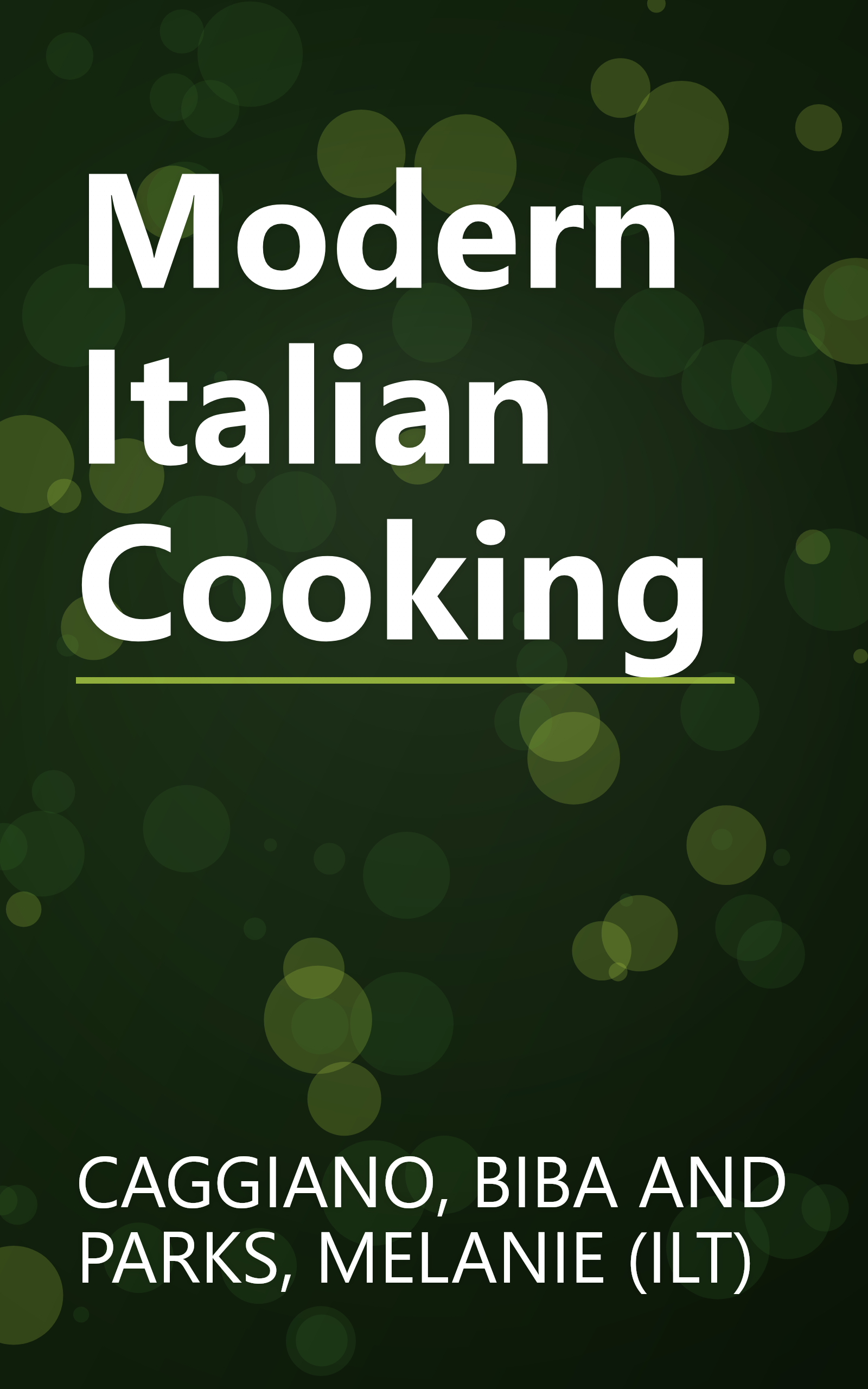 Modern Italian Cooking book cover