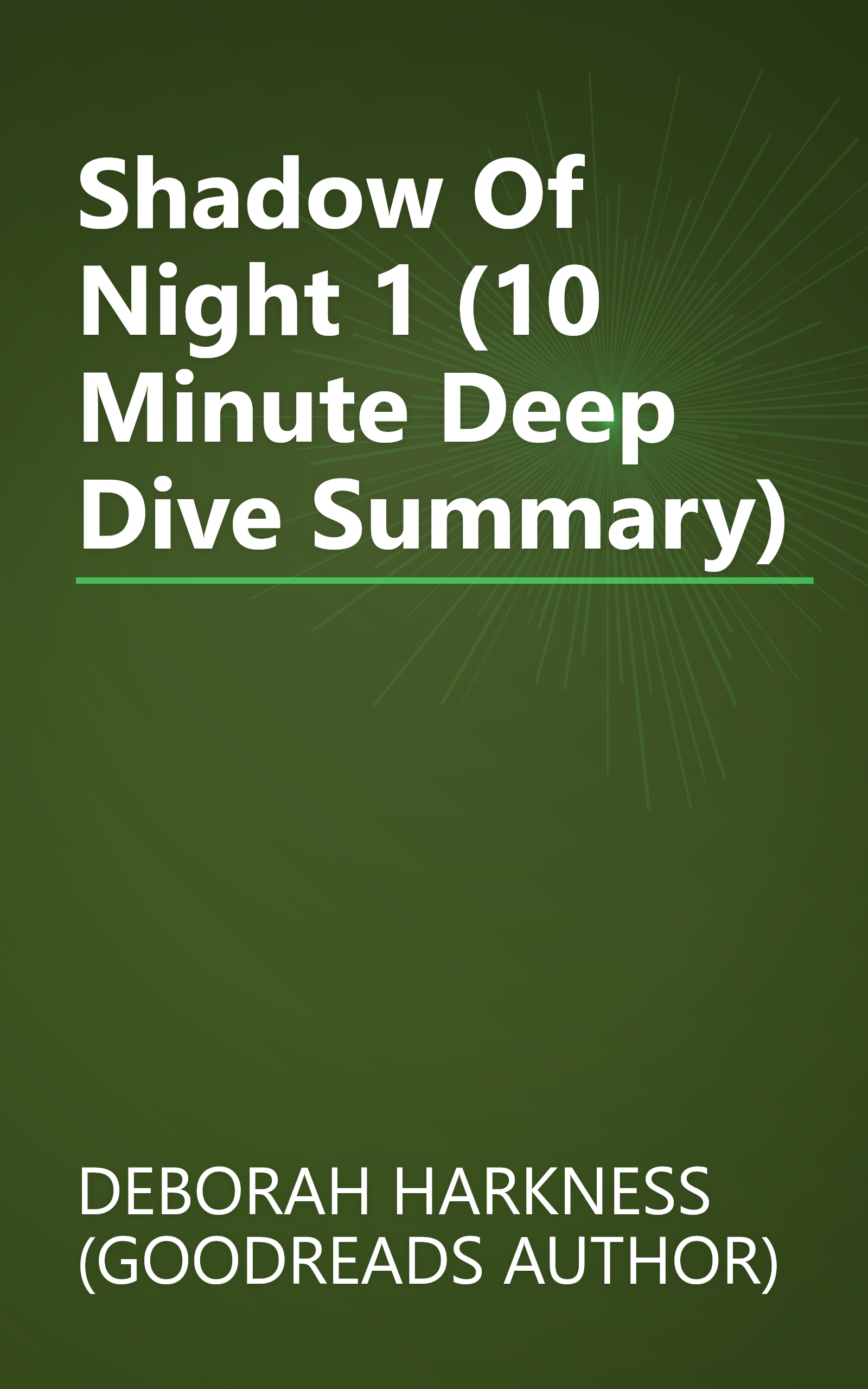 Shadow Of Night 1 (10 Minute   Deep Dive Summary) book cover
