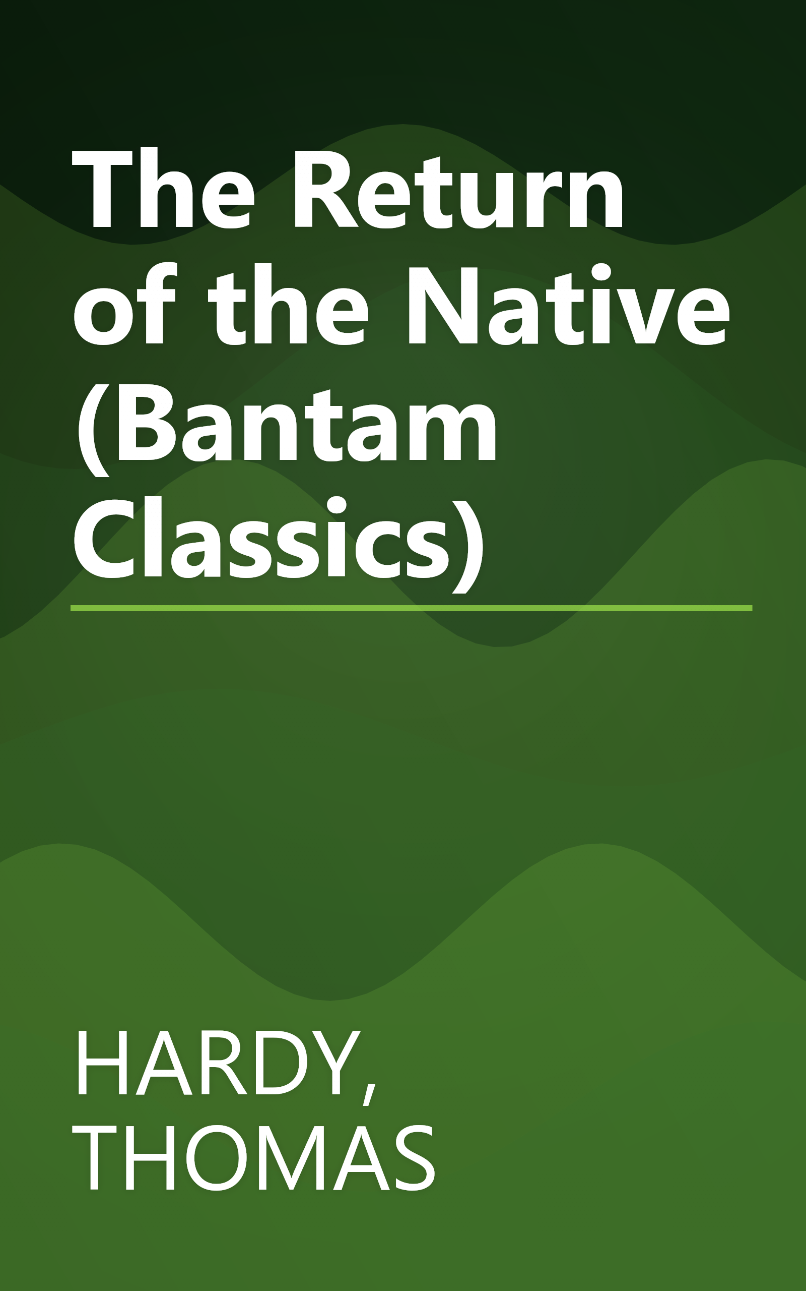 The Return of the Native (Bantam Classics) book cover