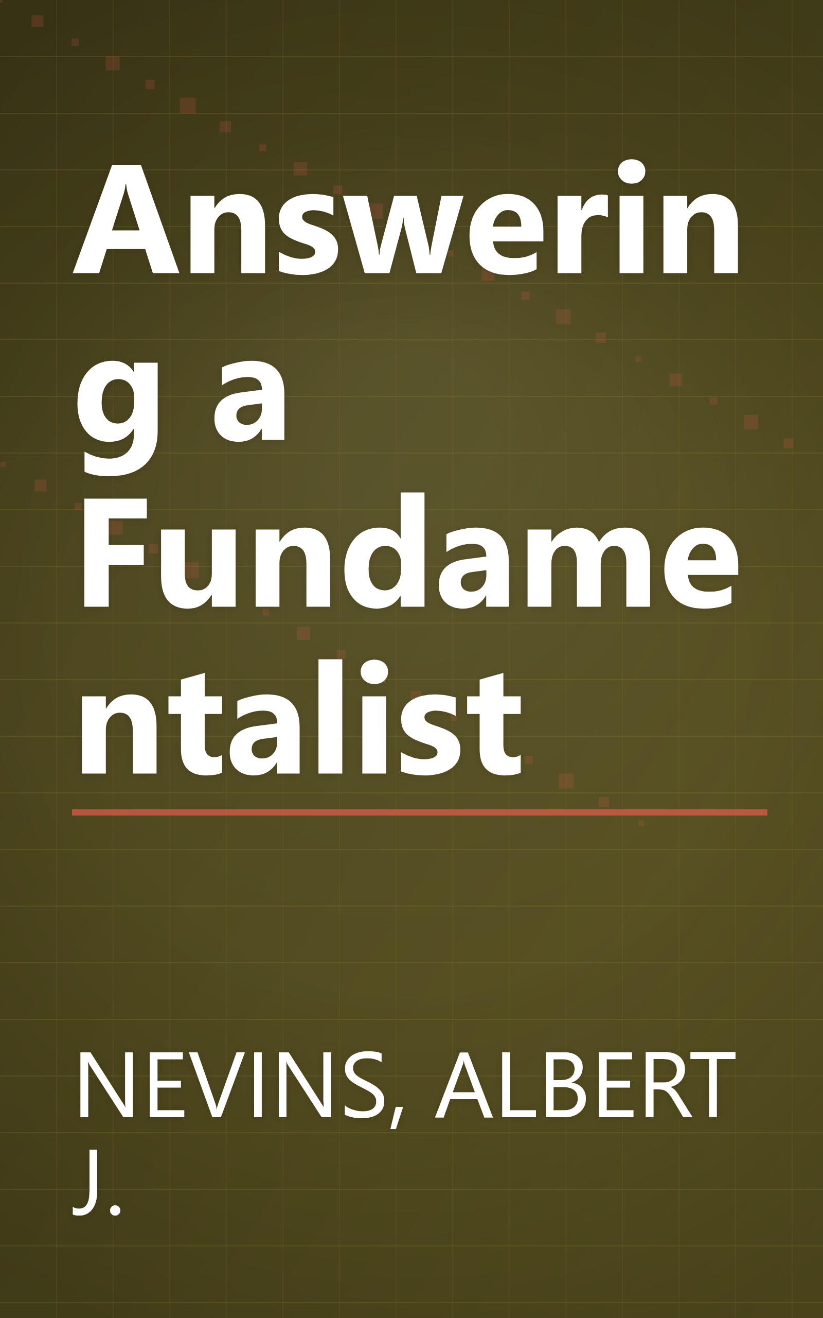 Answering a Fundamentalist book cover