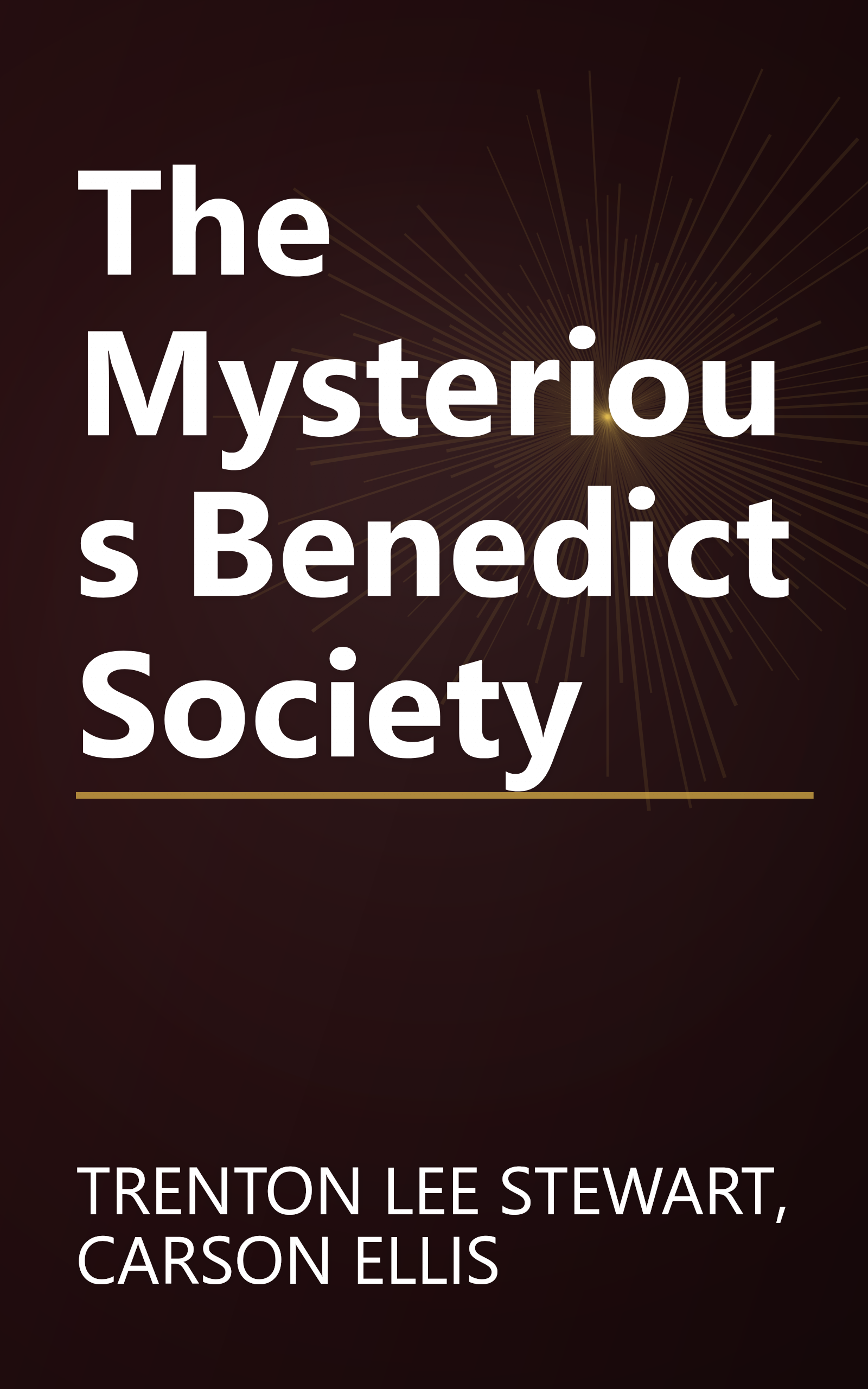 The Mysterious Benedict Society book cover