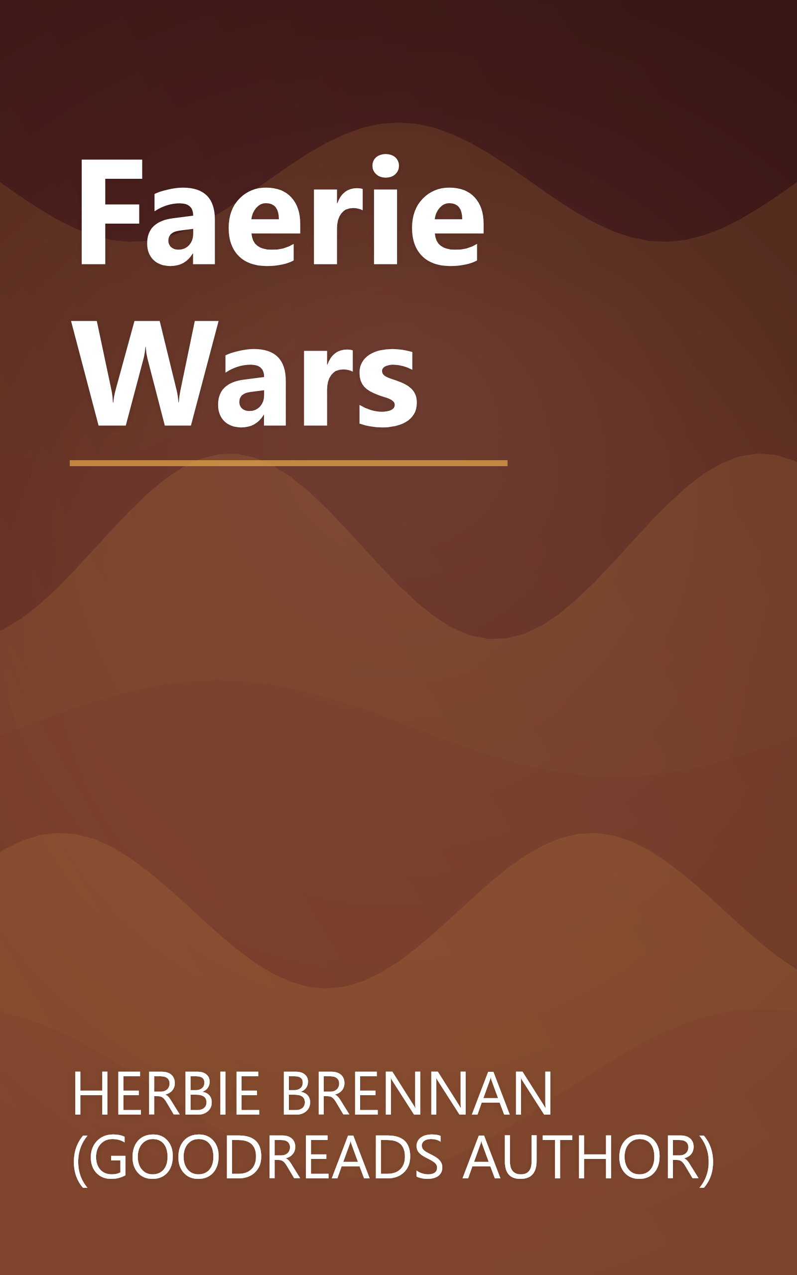 Faerie Wars book cover