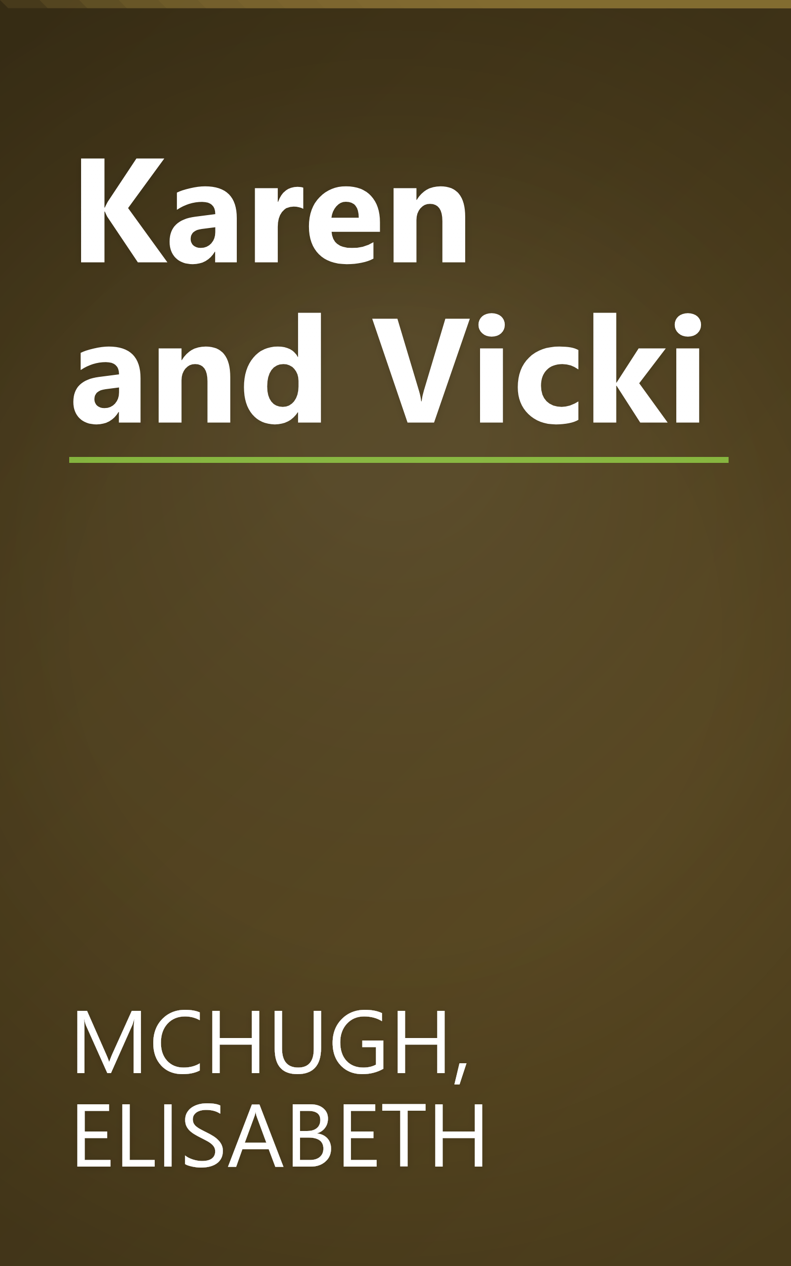 Karen and Vicki book cover