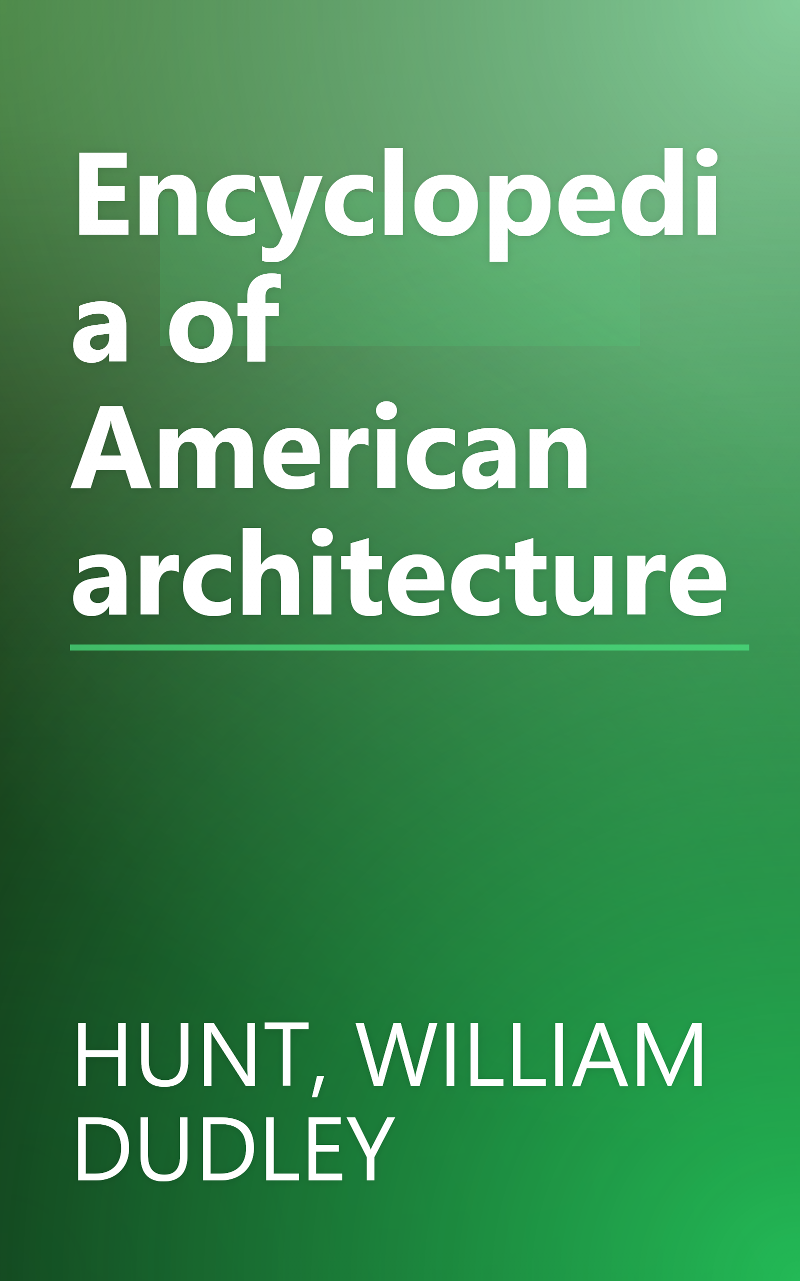 Encyclopedia of American architecture book cover