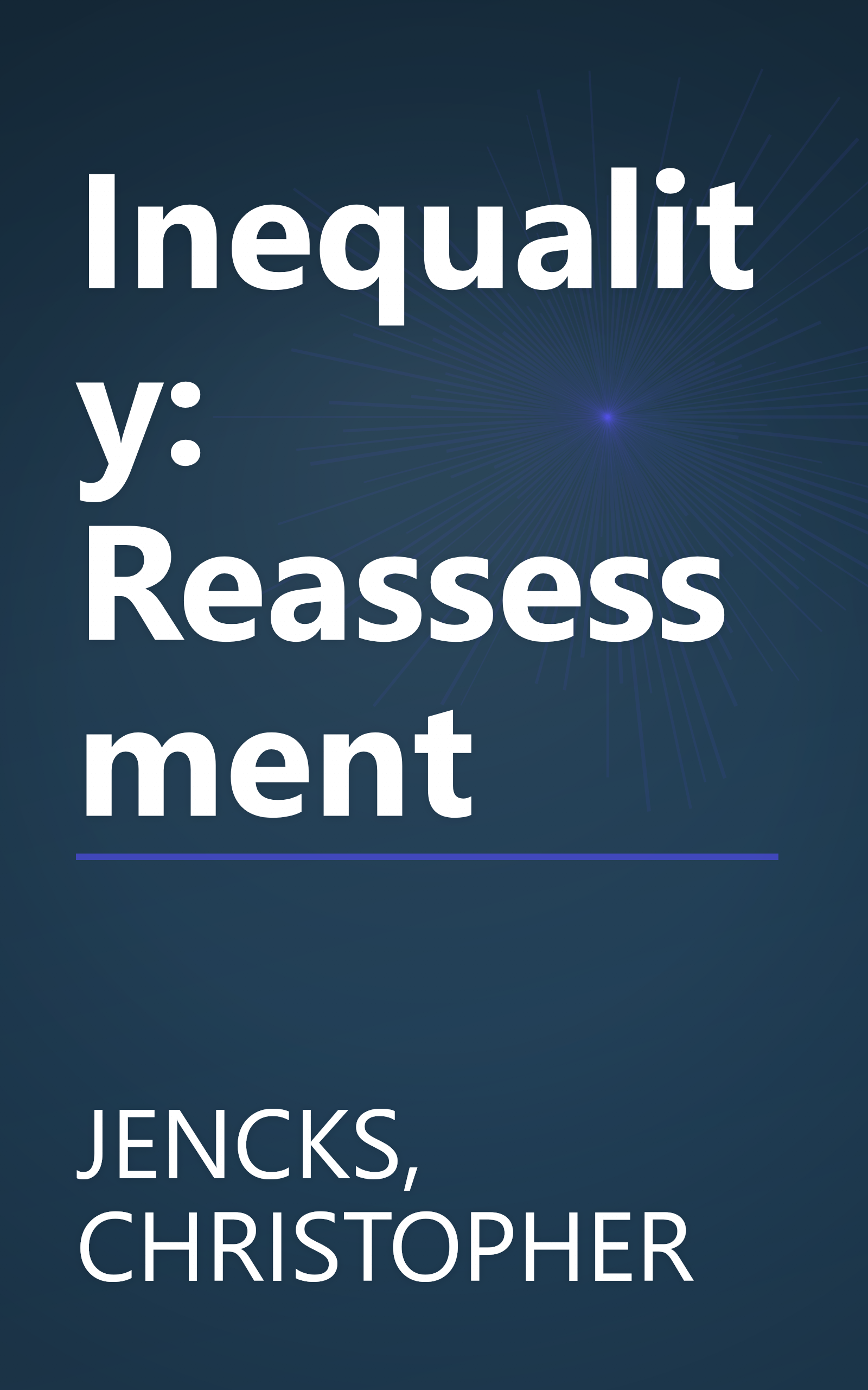 Inequality: Reassessment book cover