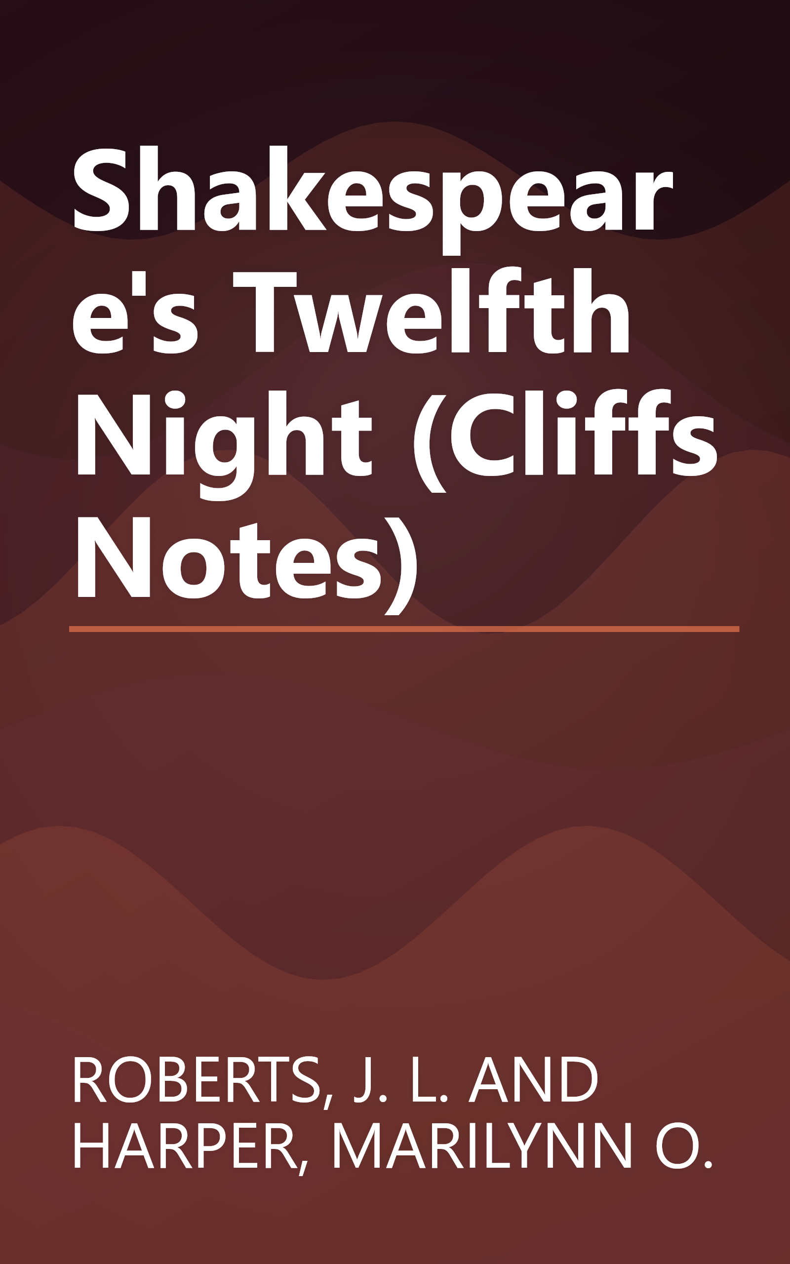 Shakespeare's Twelfth Night (Cliffs Notes) book cover