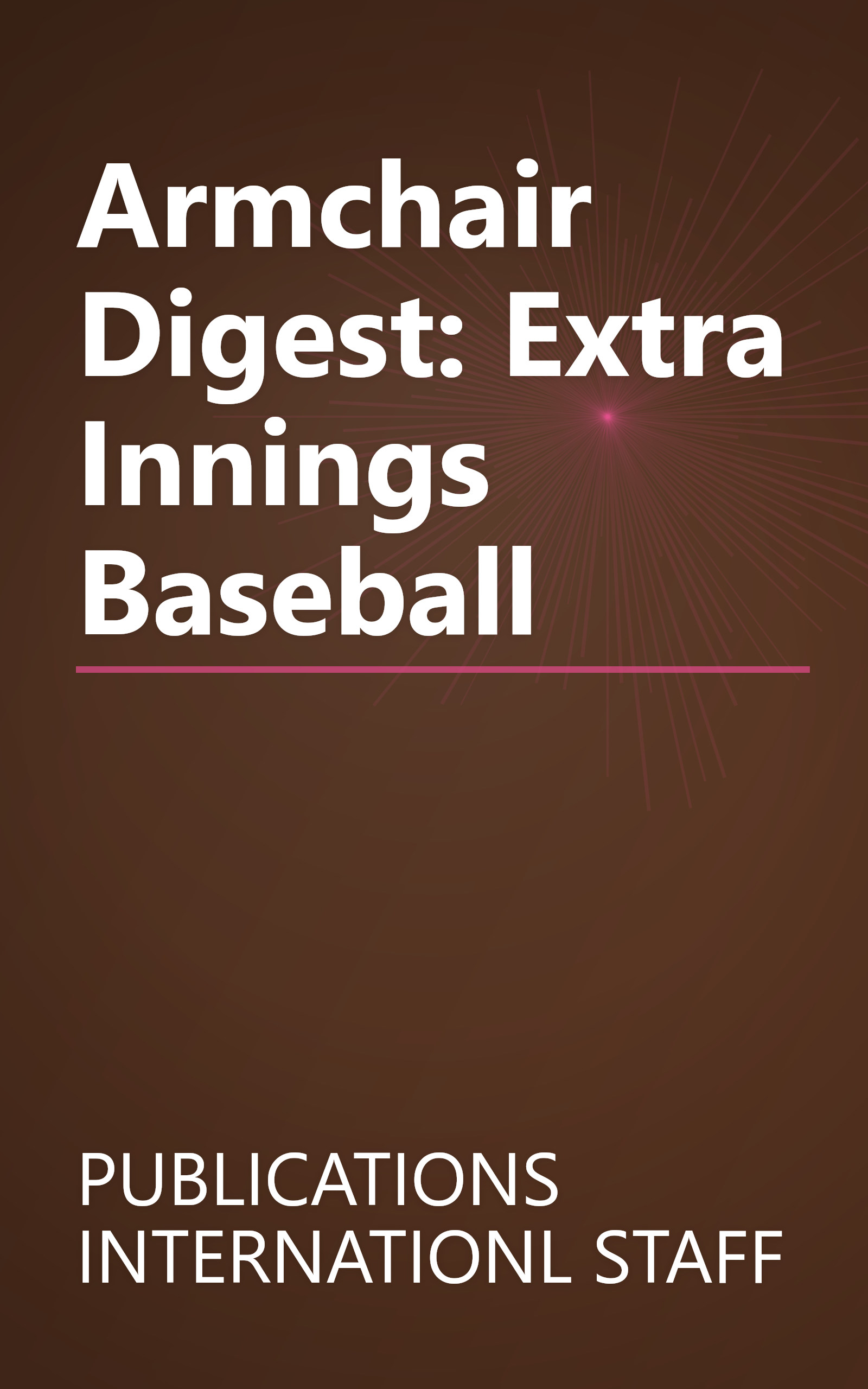 Armchair Digest: Extra Innings Baseball book cover