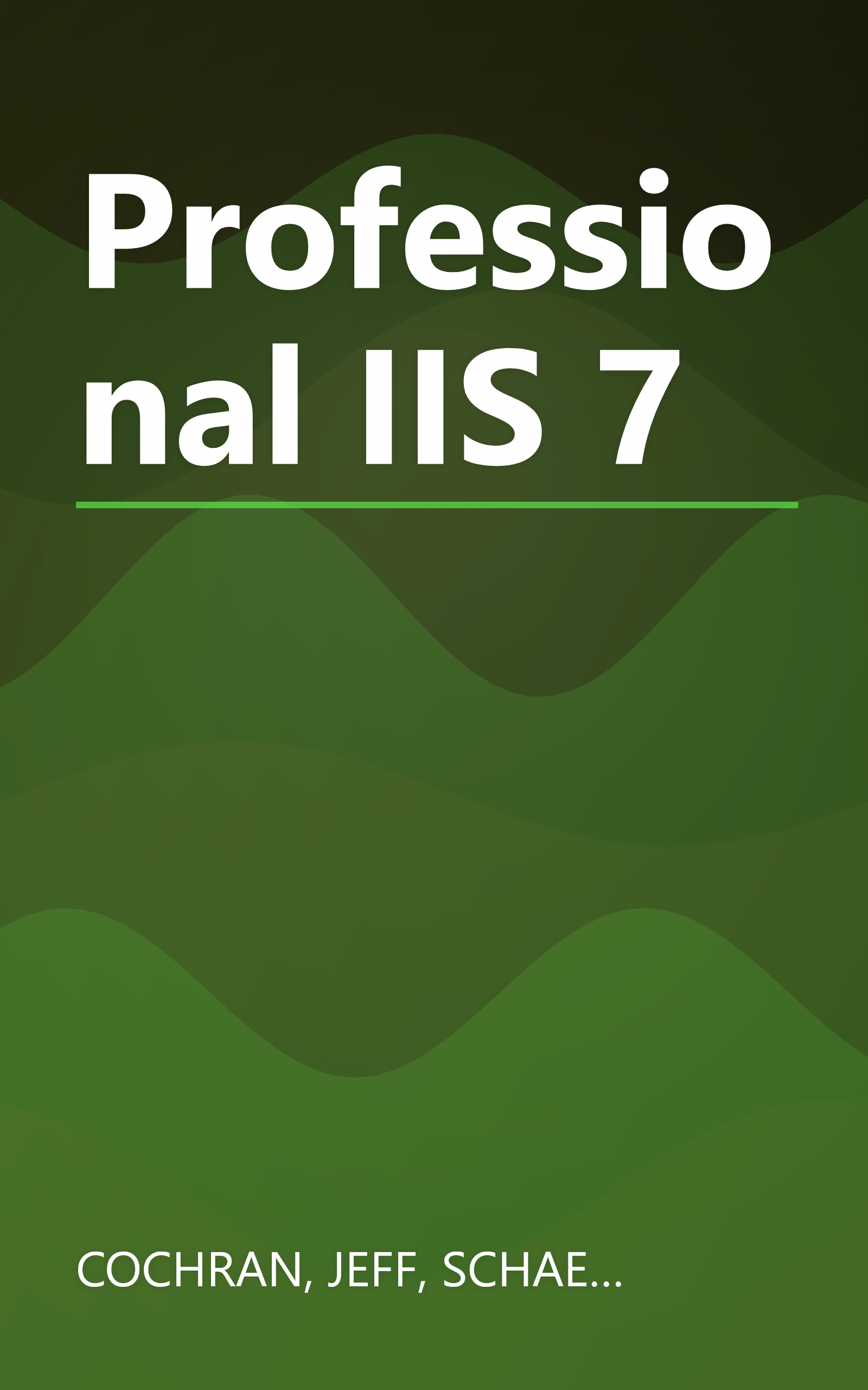 Professional IIS 7 book cover