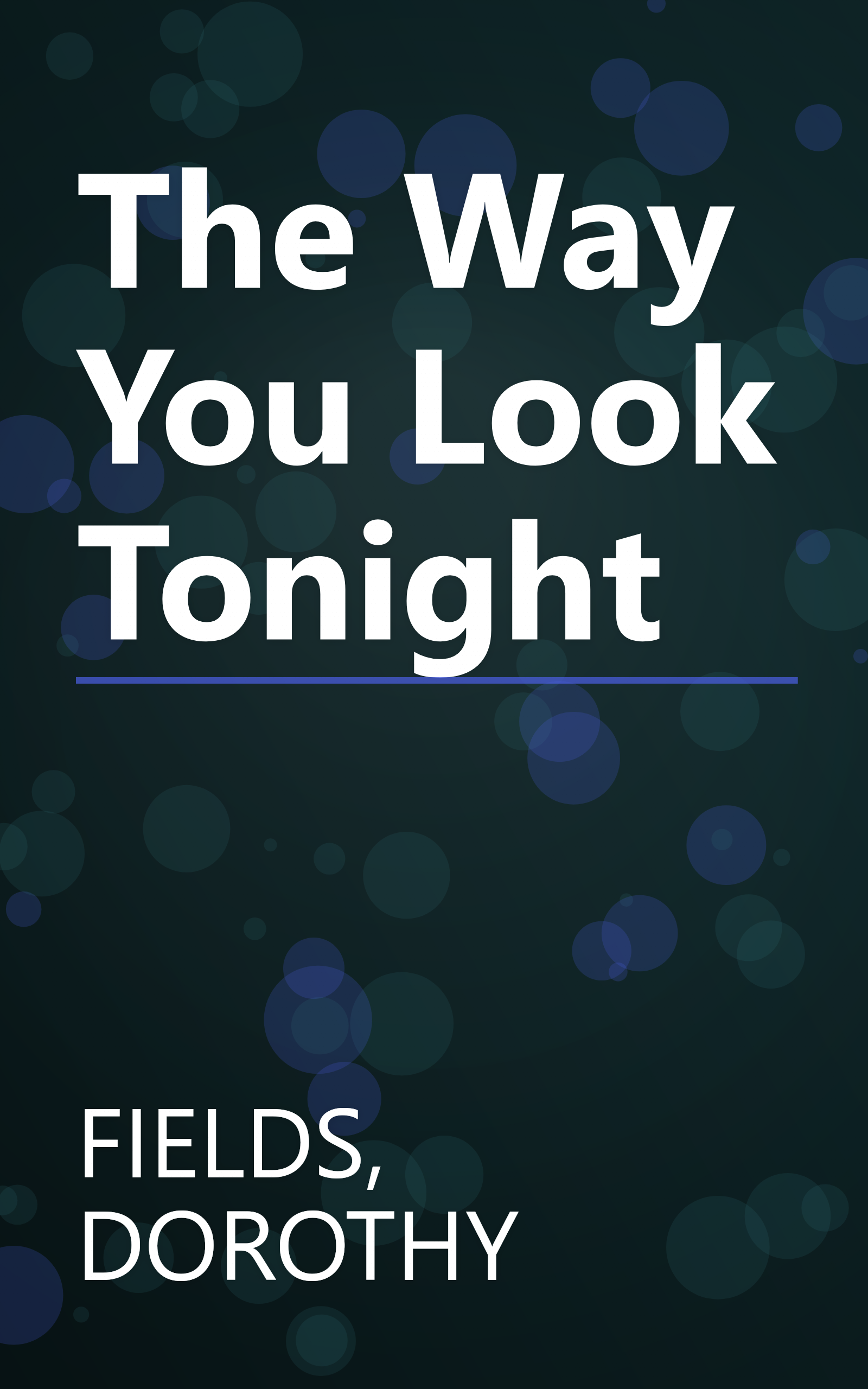 The Way You Look Tonight book cover