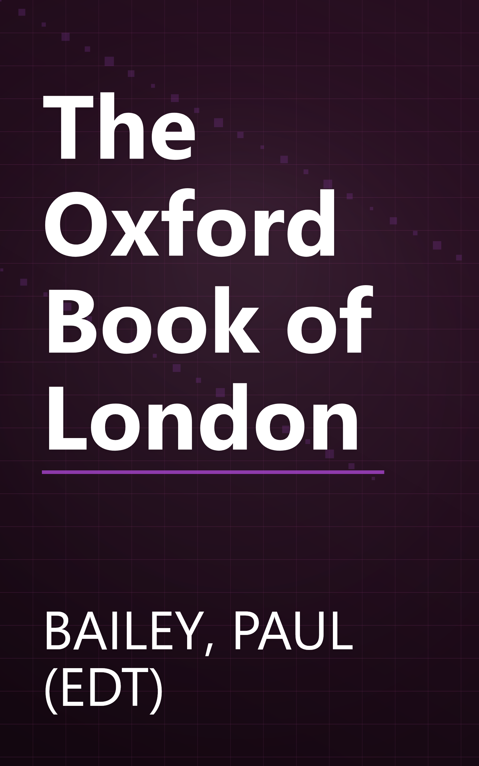 The Oxford Book of London book cover