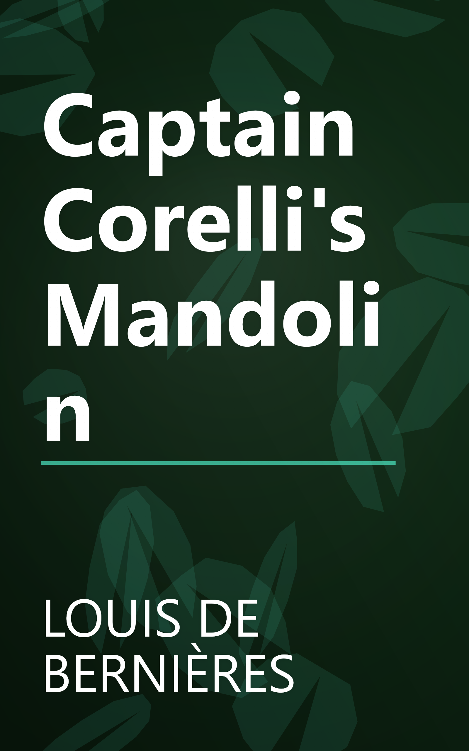 Captain Corelli's Mandolin book cover