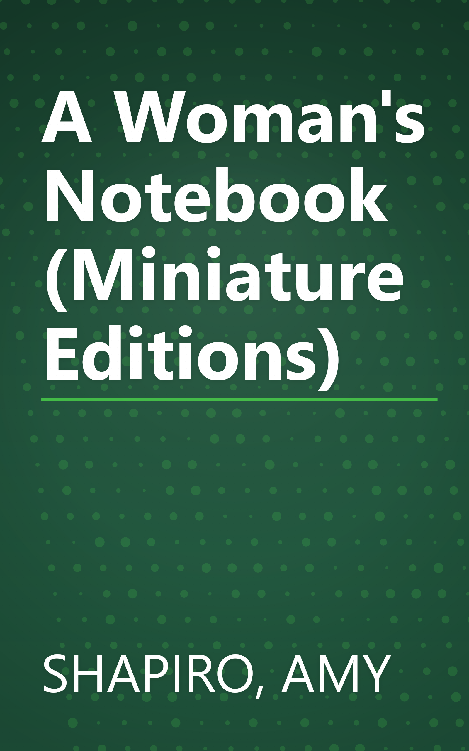 A Woman's Notebook (Miniature Editions) book cover