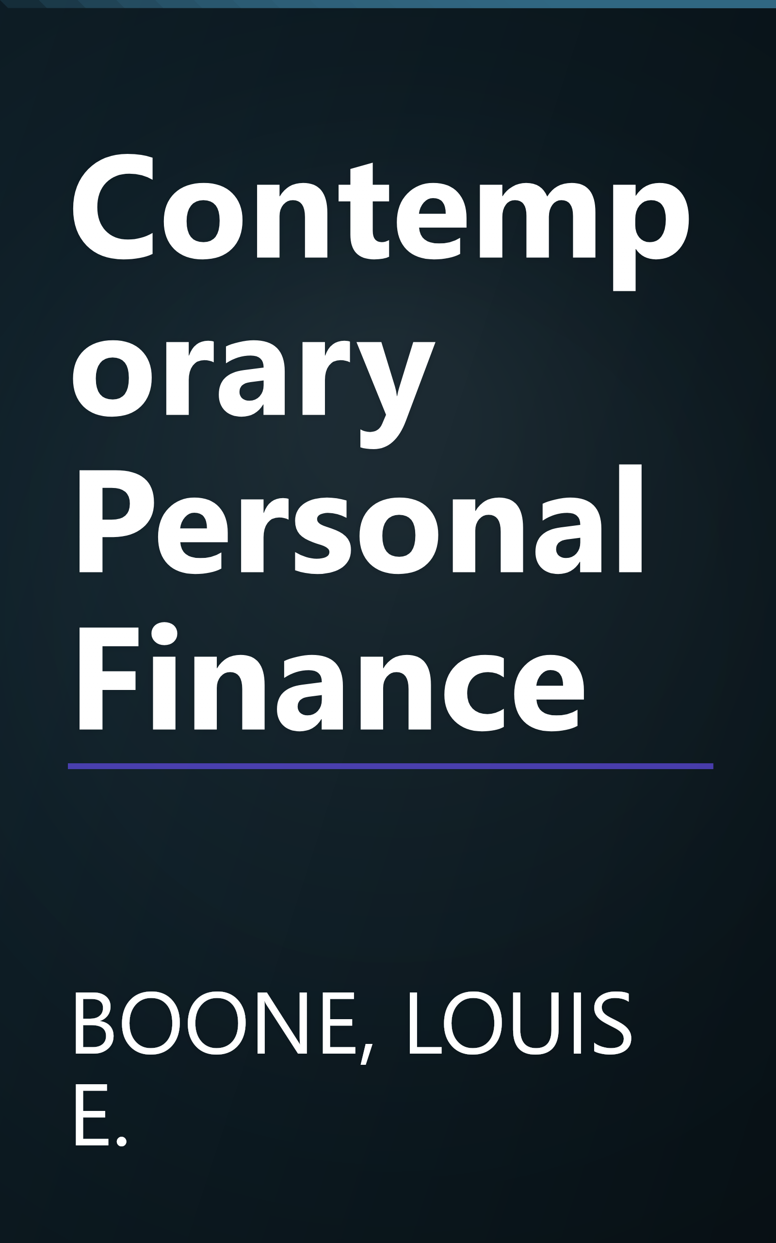 Contemporary Personal Finance book cover