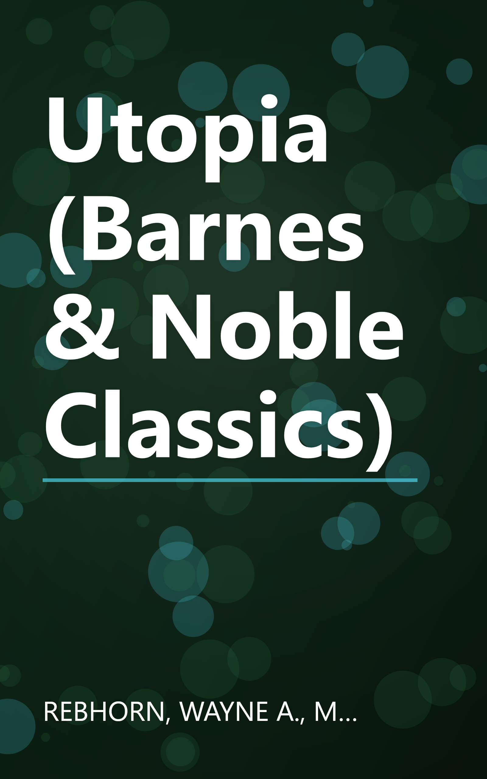 Utopia (Barnes & Noble Classics) book cover