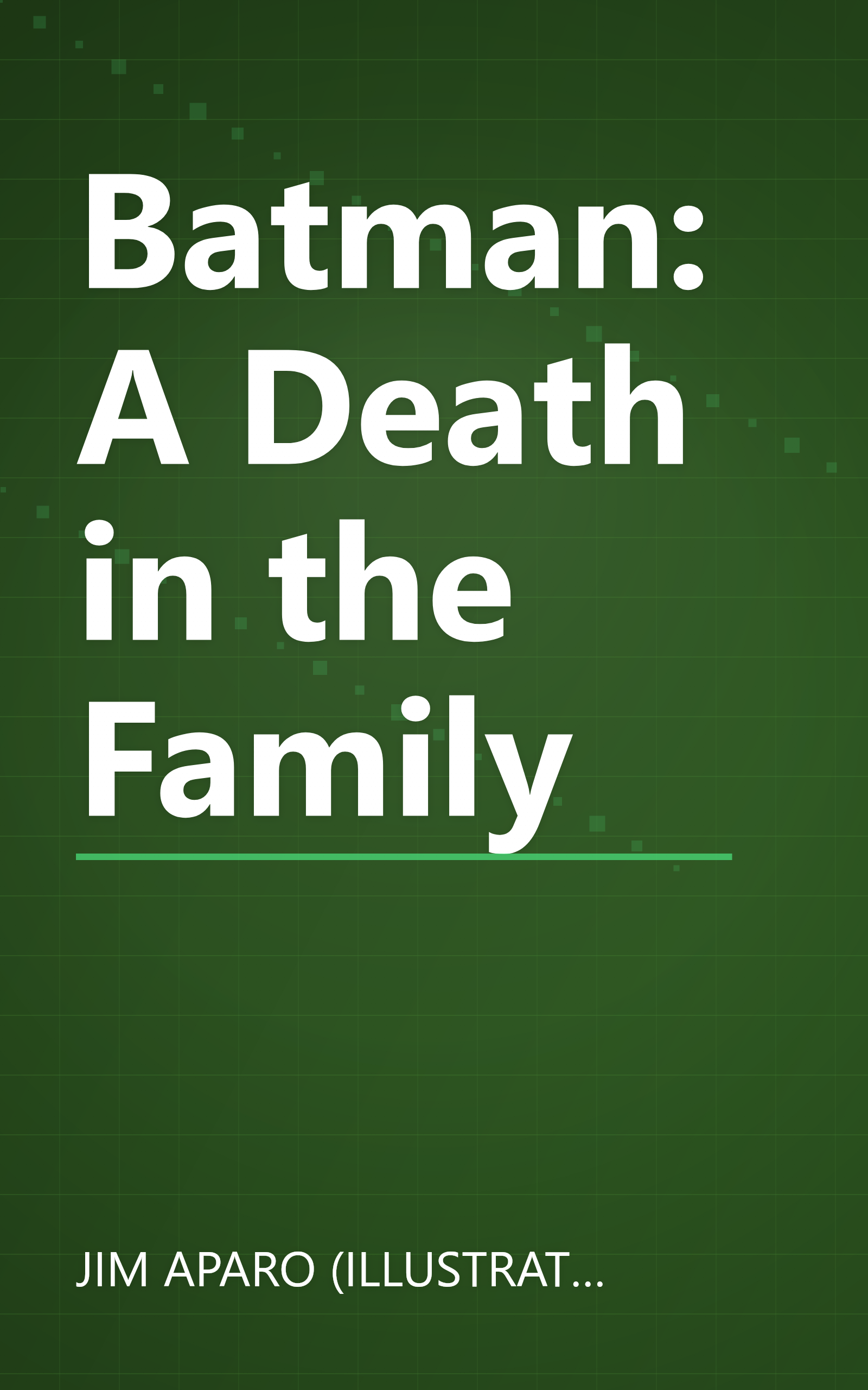 Batman: A Death in the Family book cover