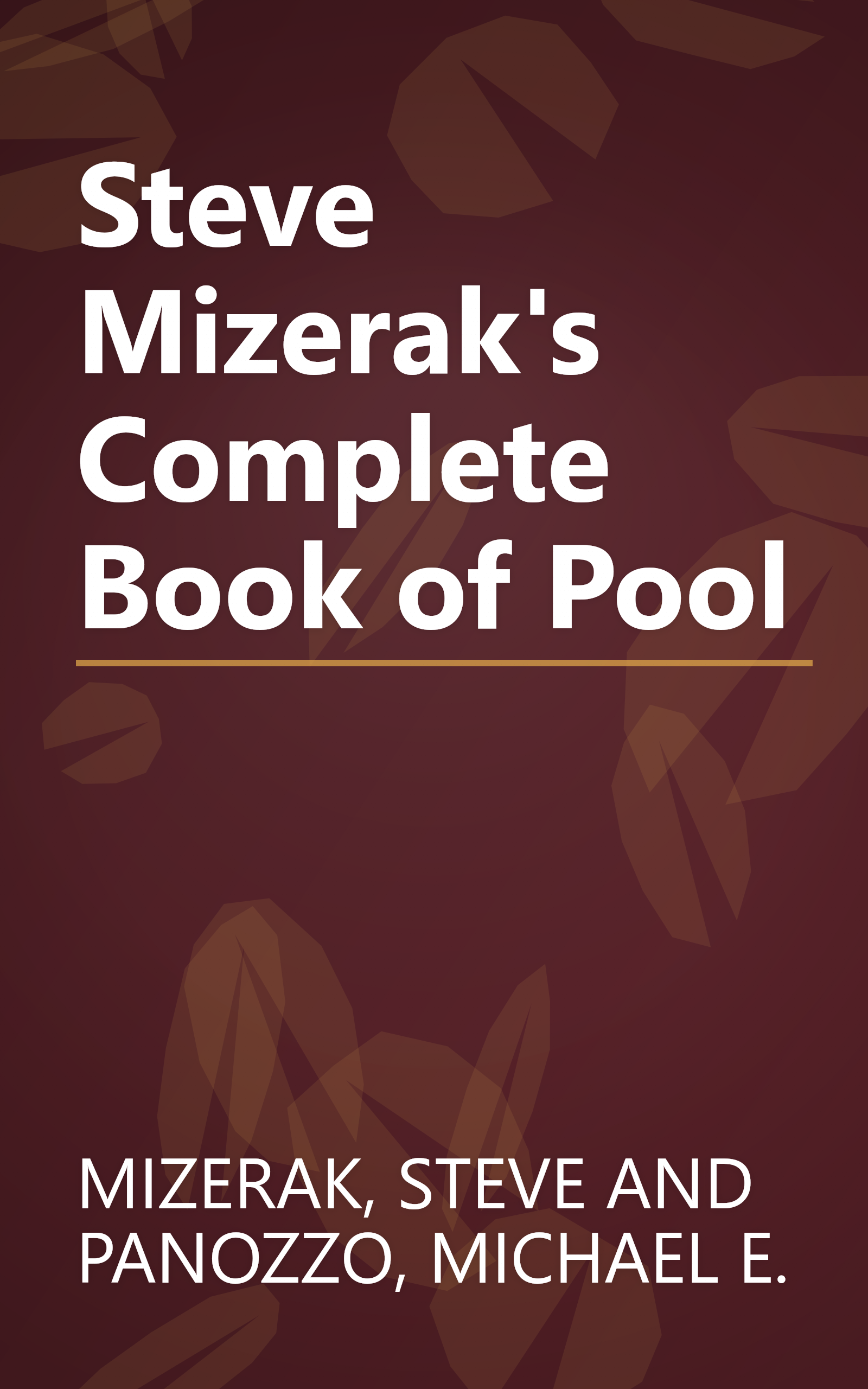 Steve Mizerak's Complete Book of Pool book cover