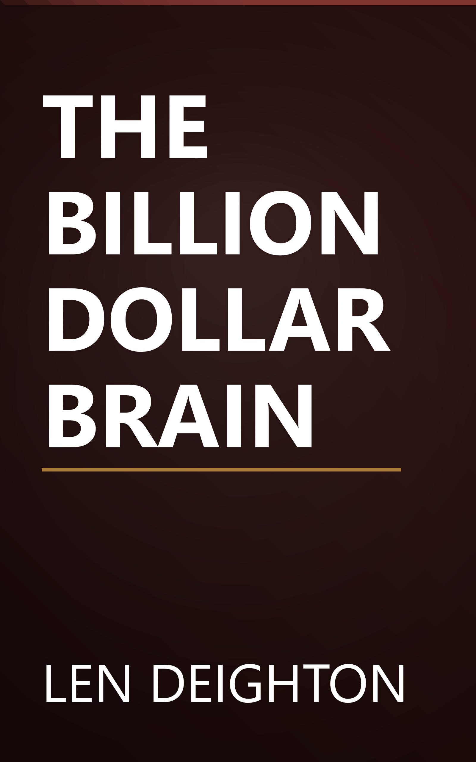 THE BILLION DOLLAR BRAIN book cover