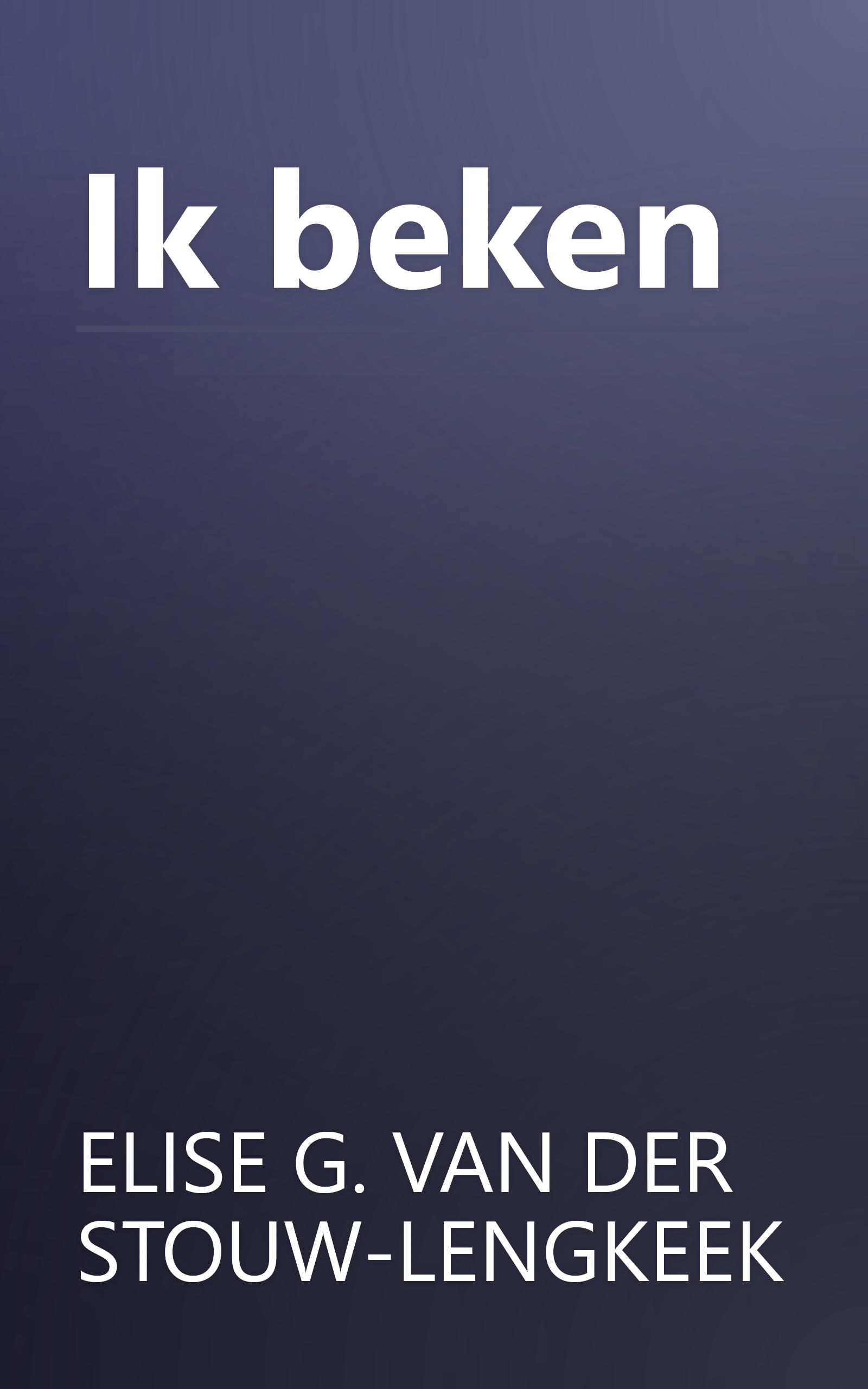 Ik beken book cover