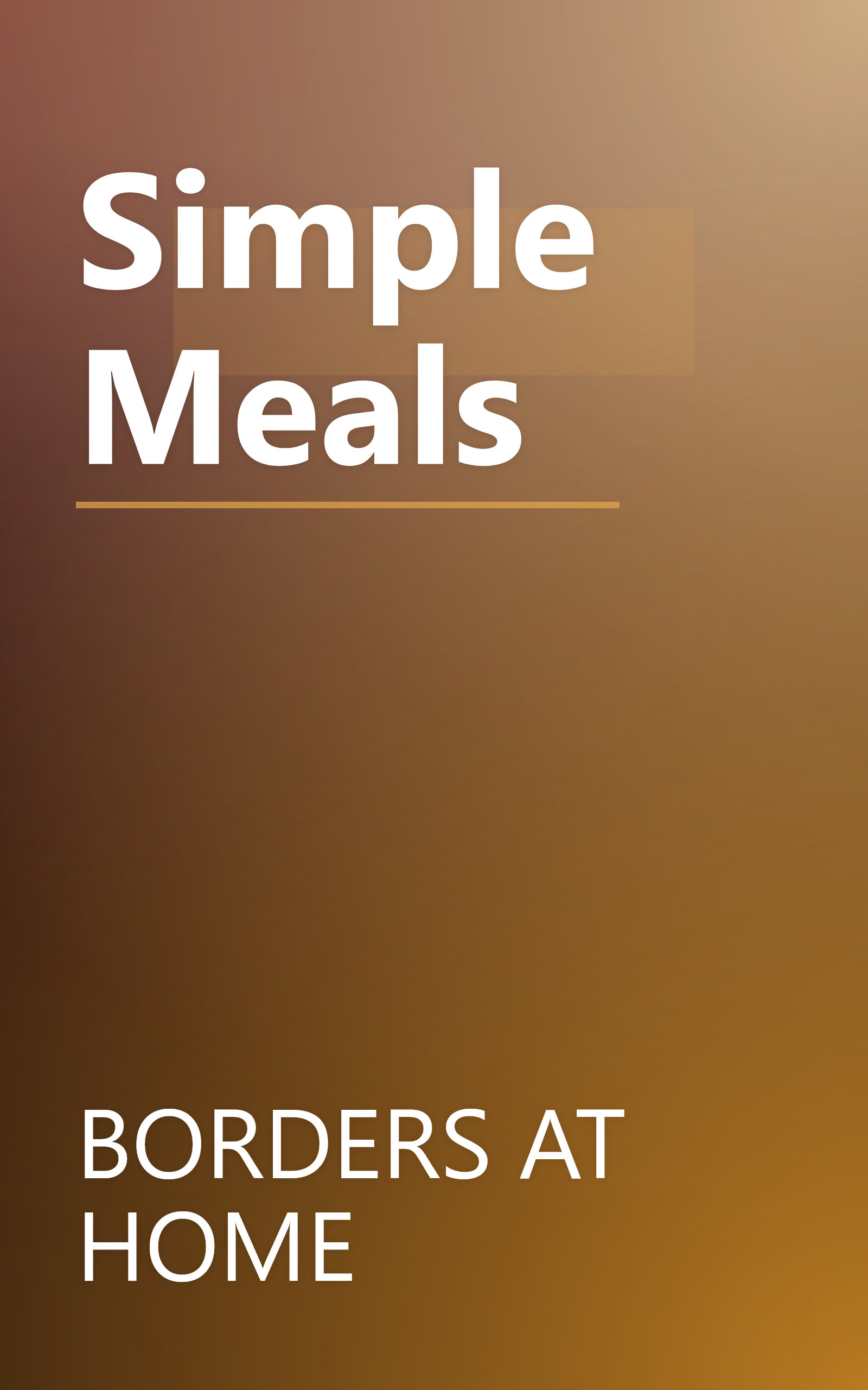 Simple Meals book cover